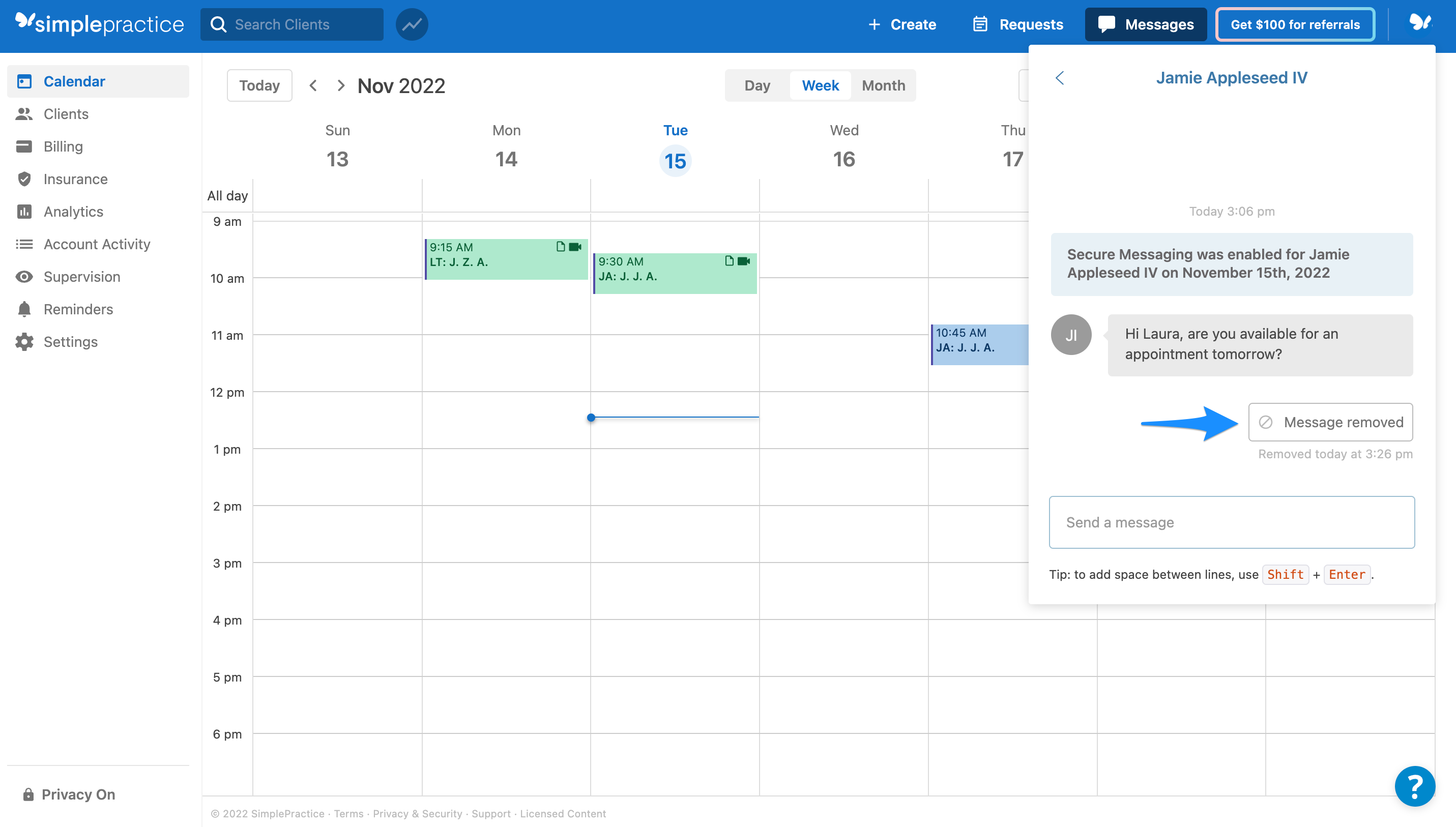 Getting started with Secure Messaging – SimplePractice Support