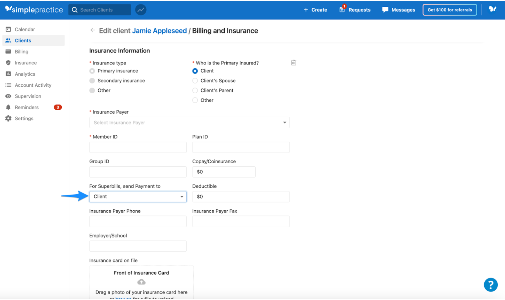 Creating superbills – SimplePractice Support