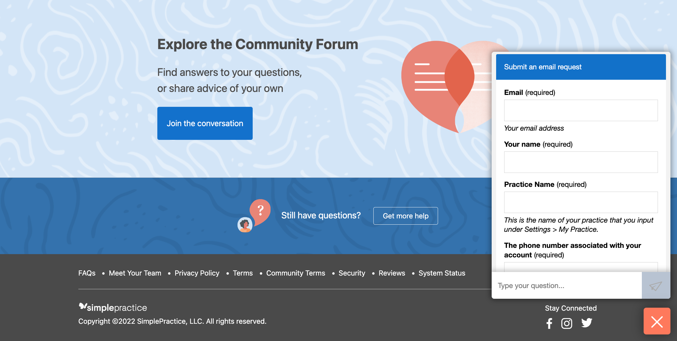 Trouble logging in to your account – SimplePractice Support