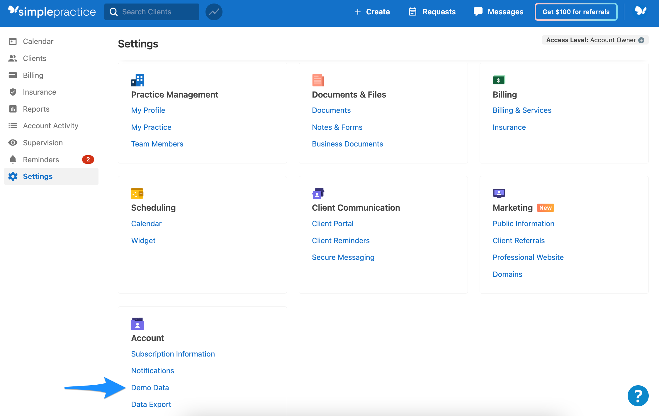 Adding a new client and navigating your Clients and contacts list – SimplePractice Support
