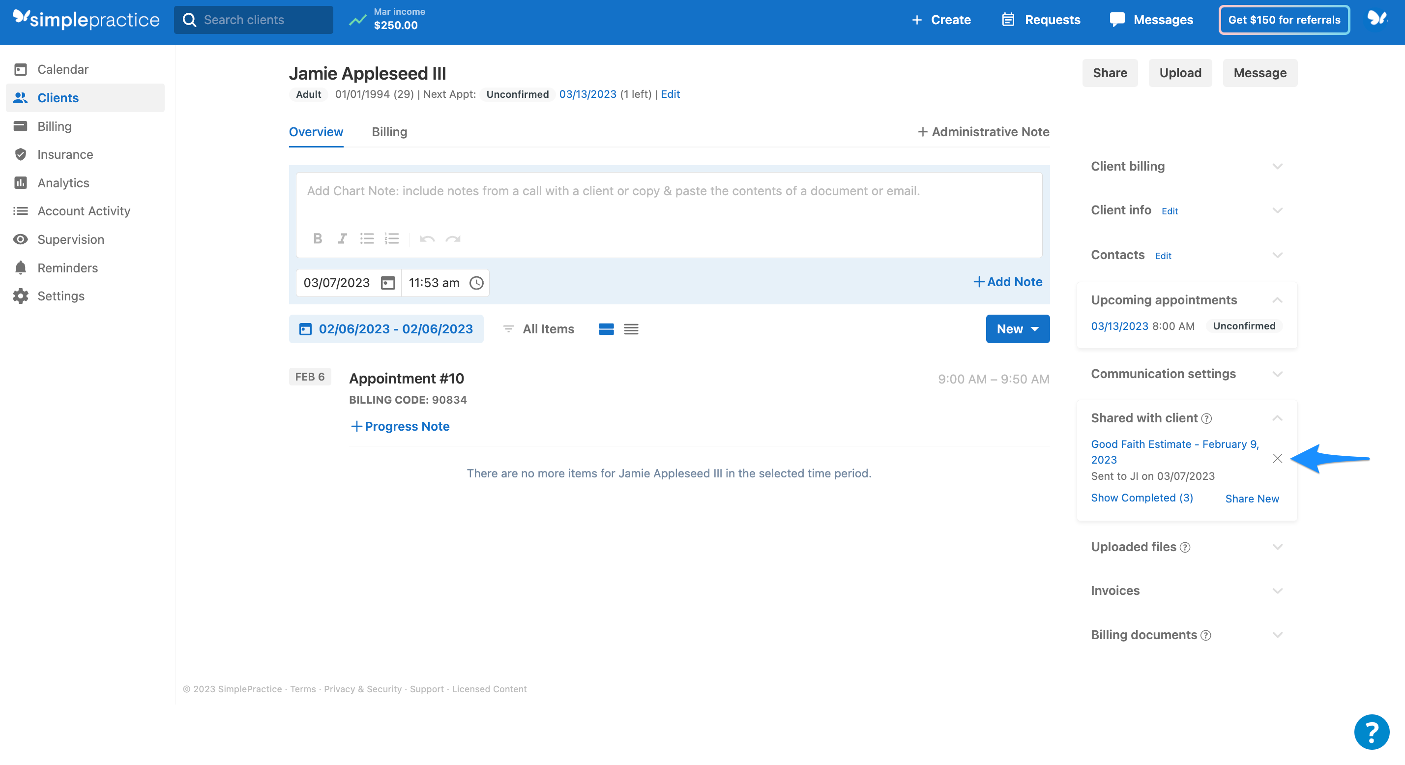 The No Surprises Act and Good Faith Estimates – SimplePractice Support