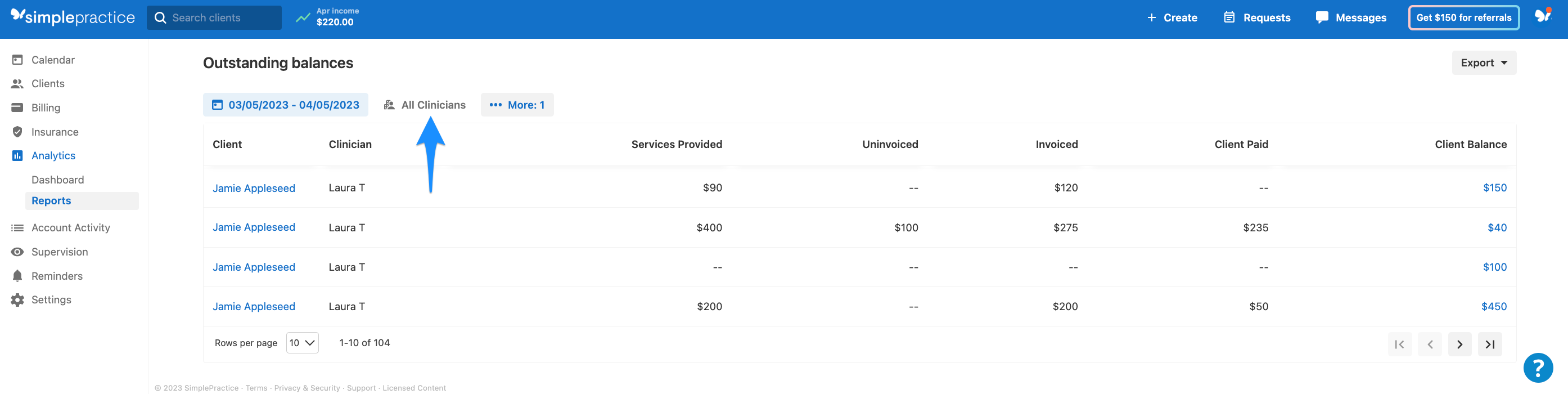 Understanding your billing reports – SimplePractice Support