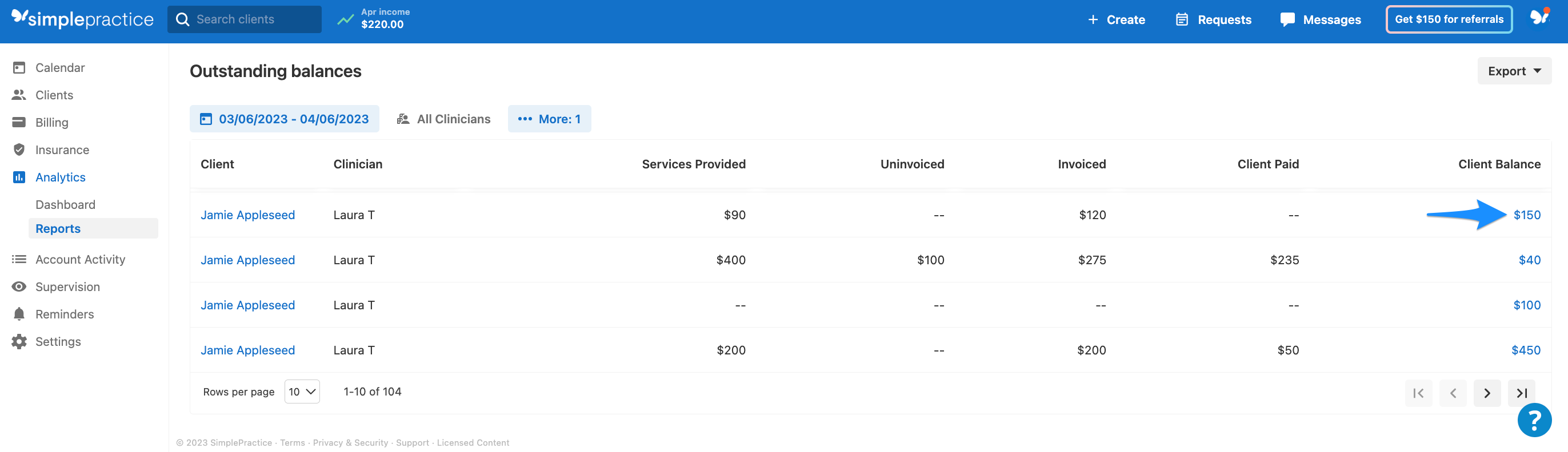 Understanding your billing reports – SimplePractice Support
