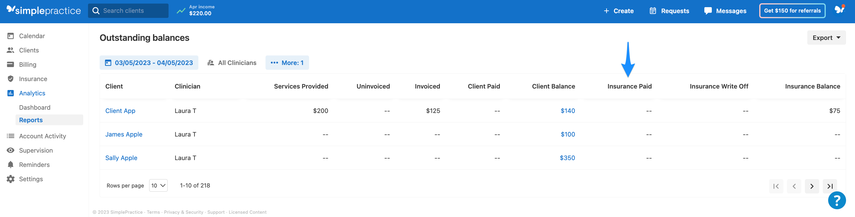 Understanding your billing reports – SimplePractice Support