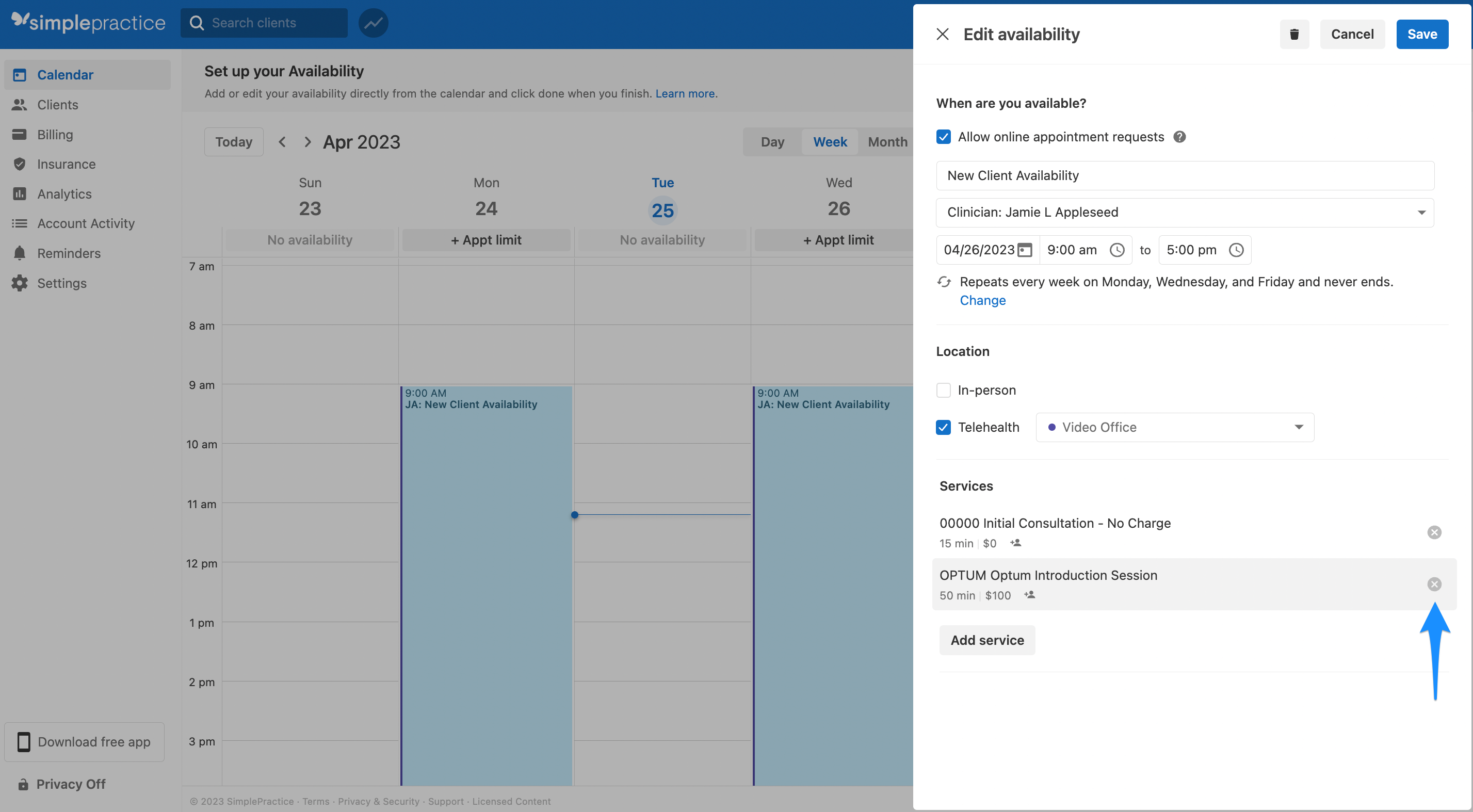 Managing your availability for in-network client referrals ...