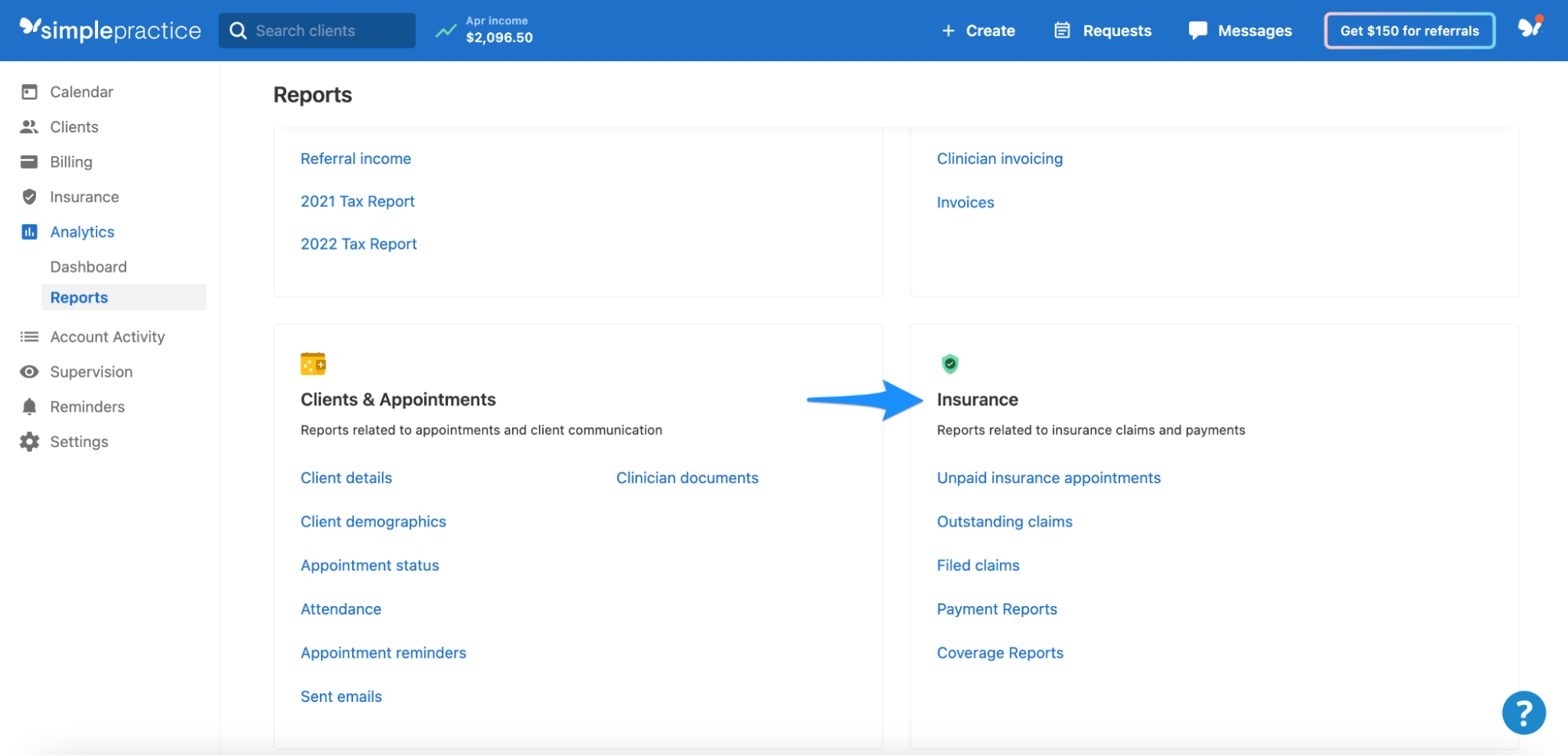 Filing primary claims in SimplePractice – SimplePractice Support