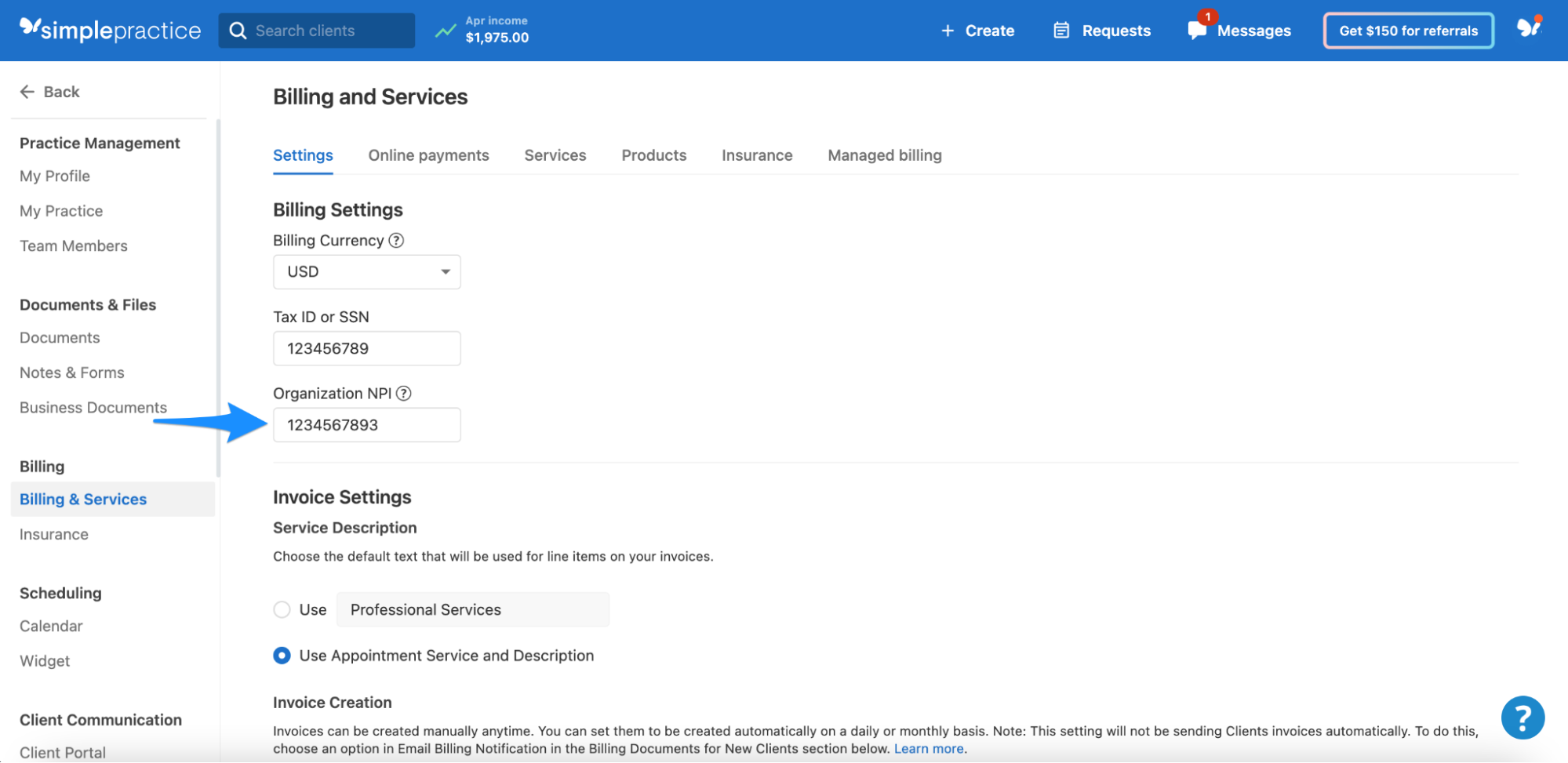 Filing primary claims in SimplePractice – SimplePractice Support