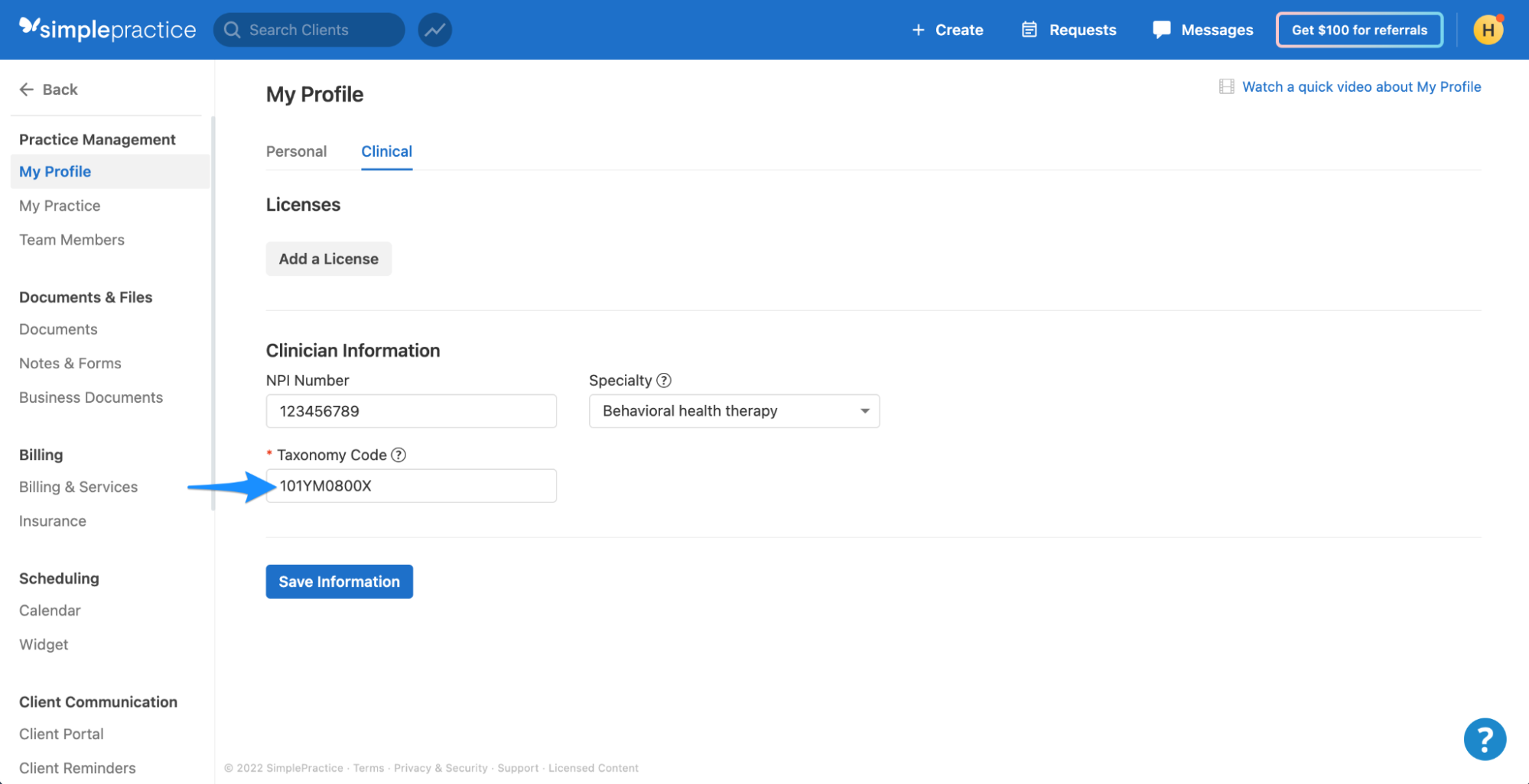 Getting started with insurance billing – SimplePractice Support