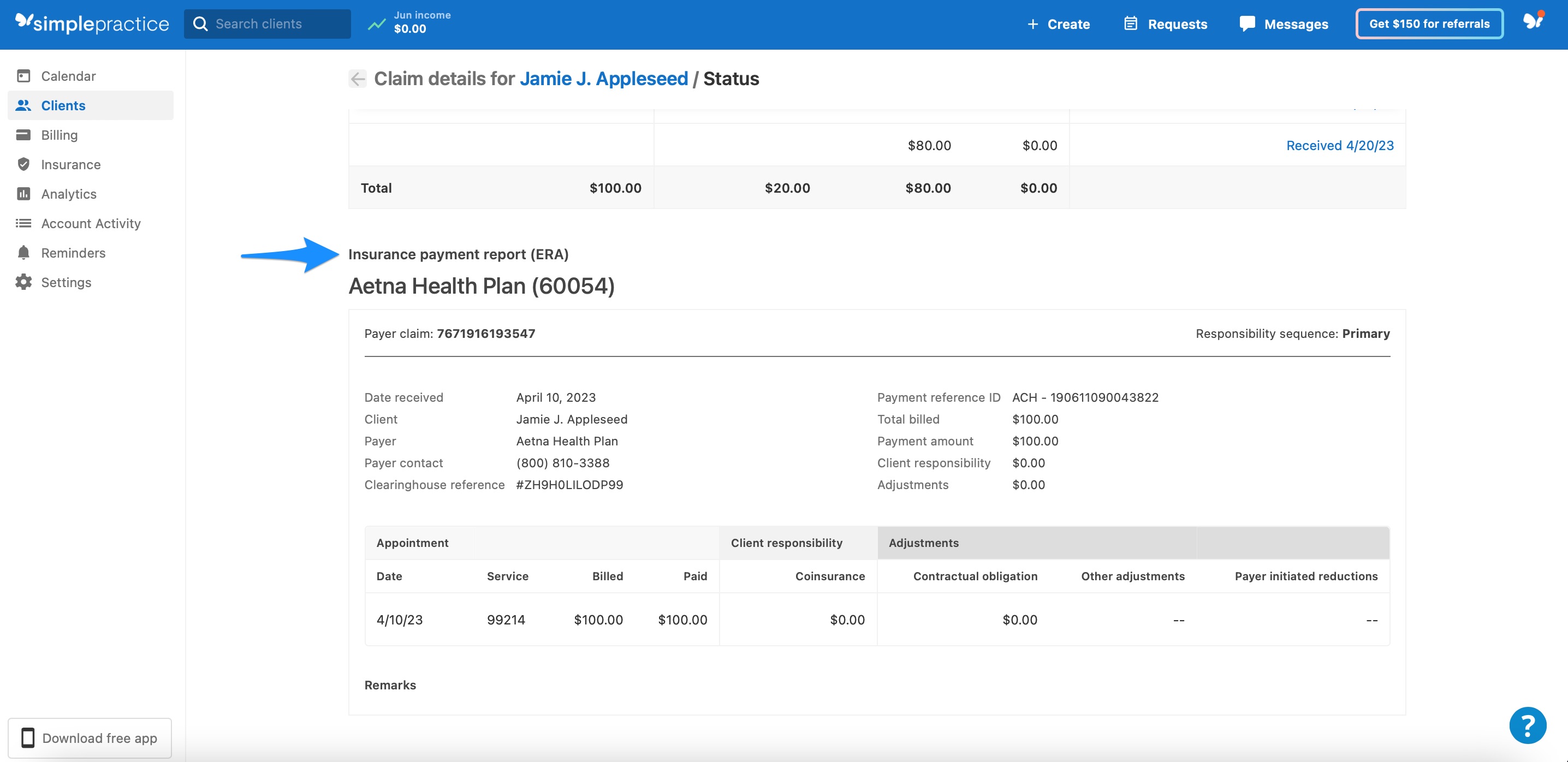 Managing insurance adjustments – SimplePractice Support