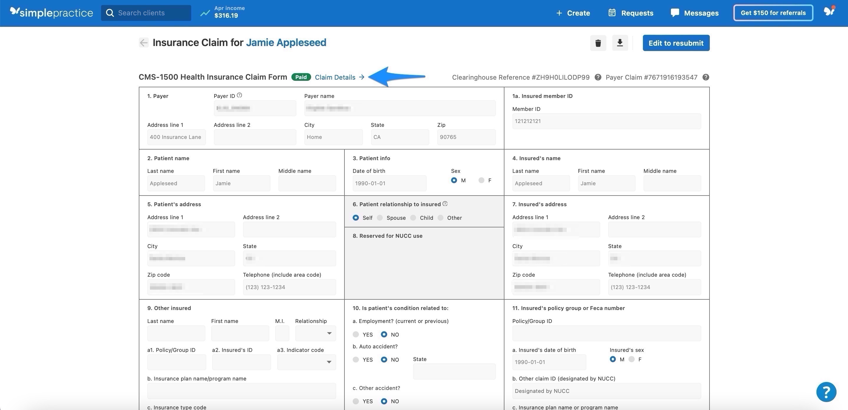 Managing insurance adjustments – SimplePractice Support