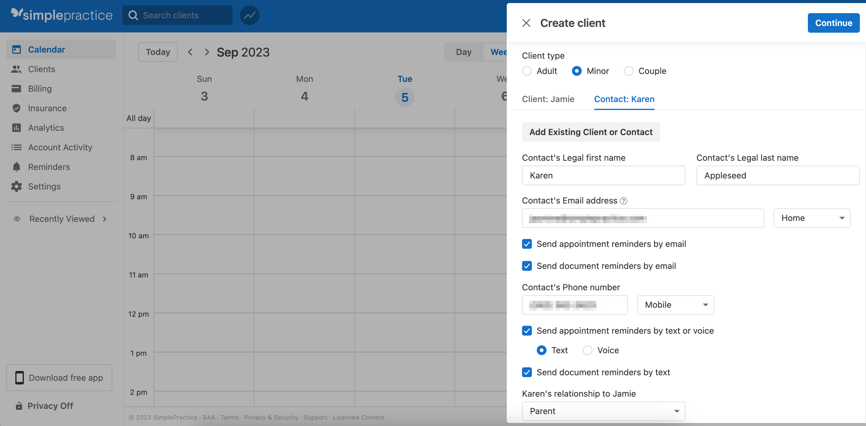 Adding a new client and navigating your Clients and contacts list – SimplePractice Support