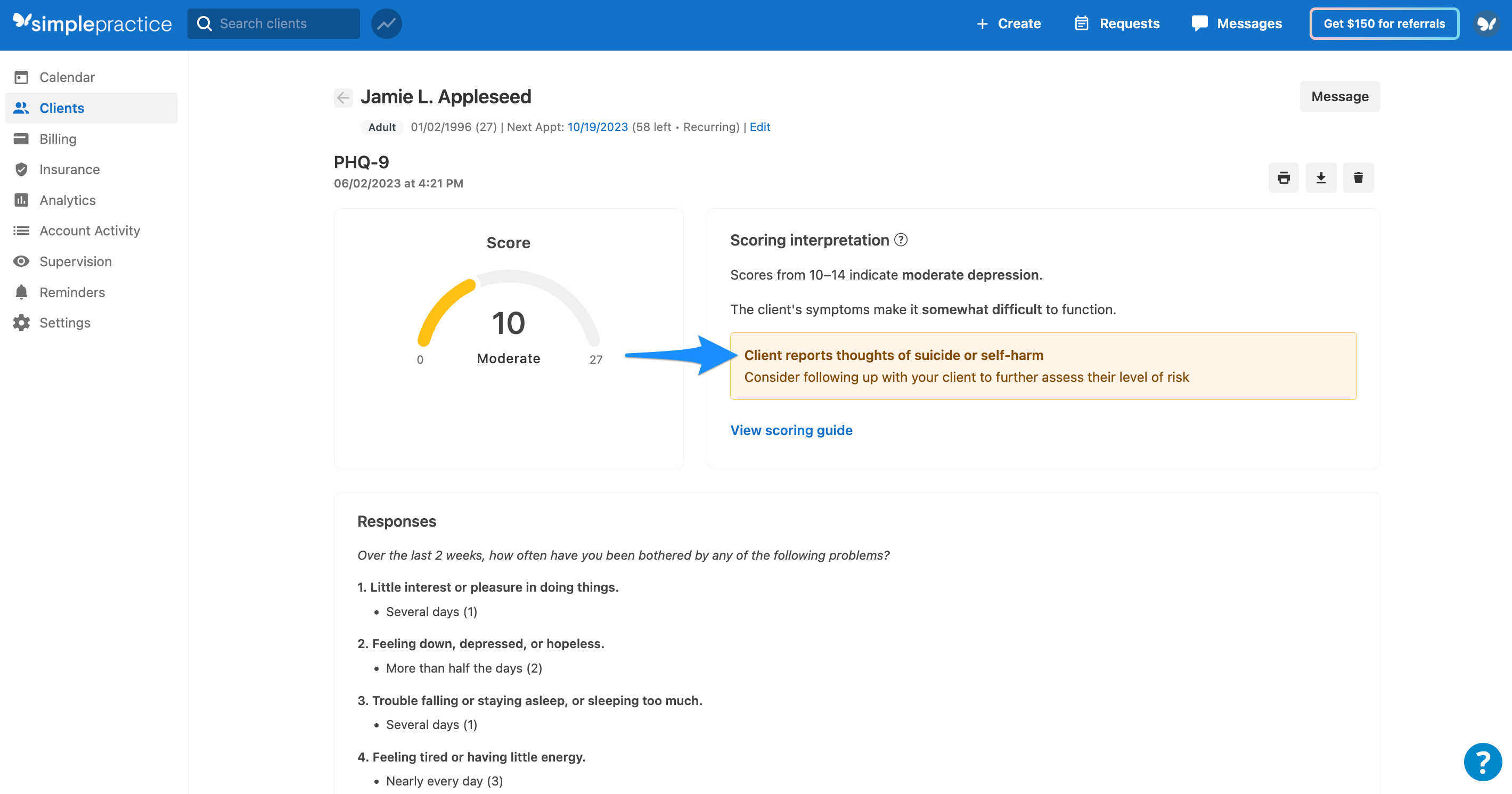 Measurement-Based Care in Simple Practice – Mindz Institute