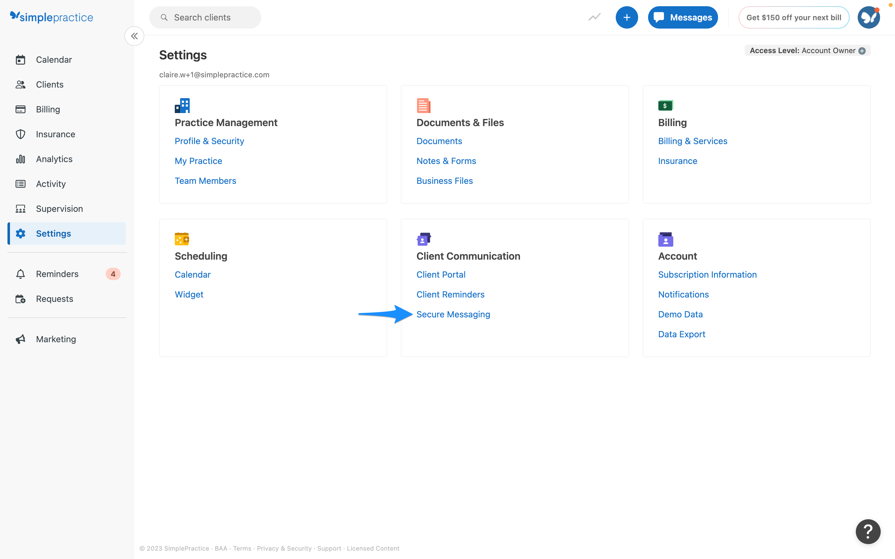Getting started with Secure Messaging – SimplePractice Support