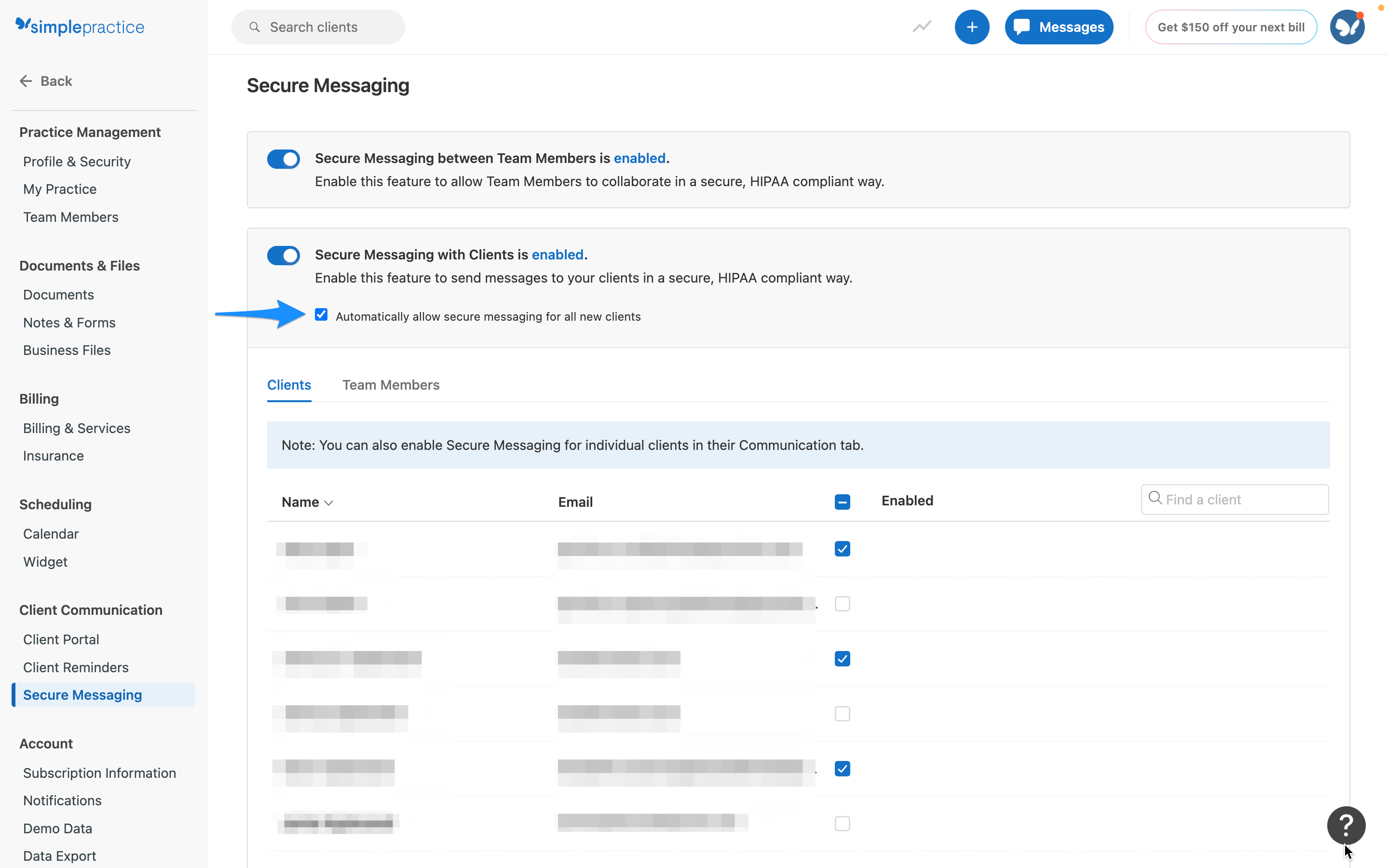 Getting started with Secure Messaging – SimplePractice Support