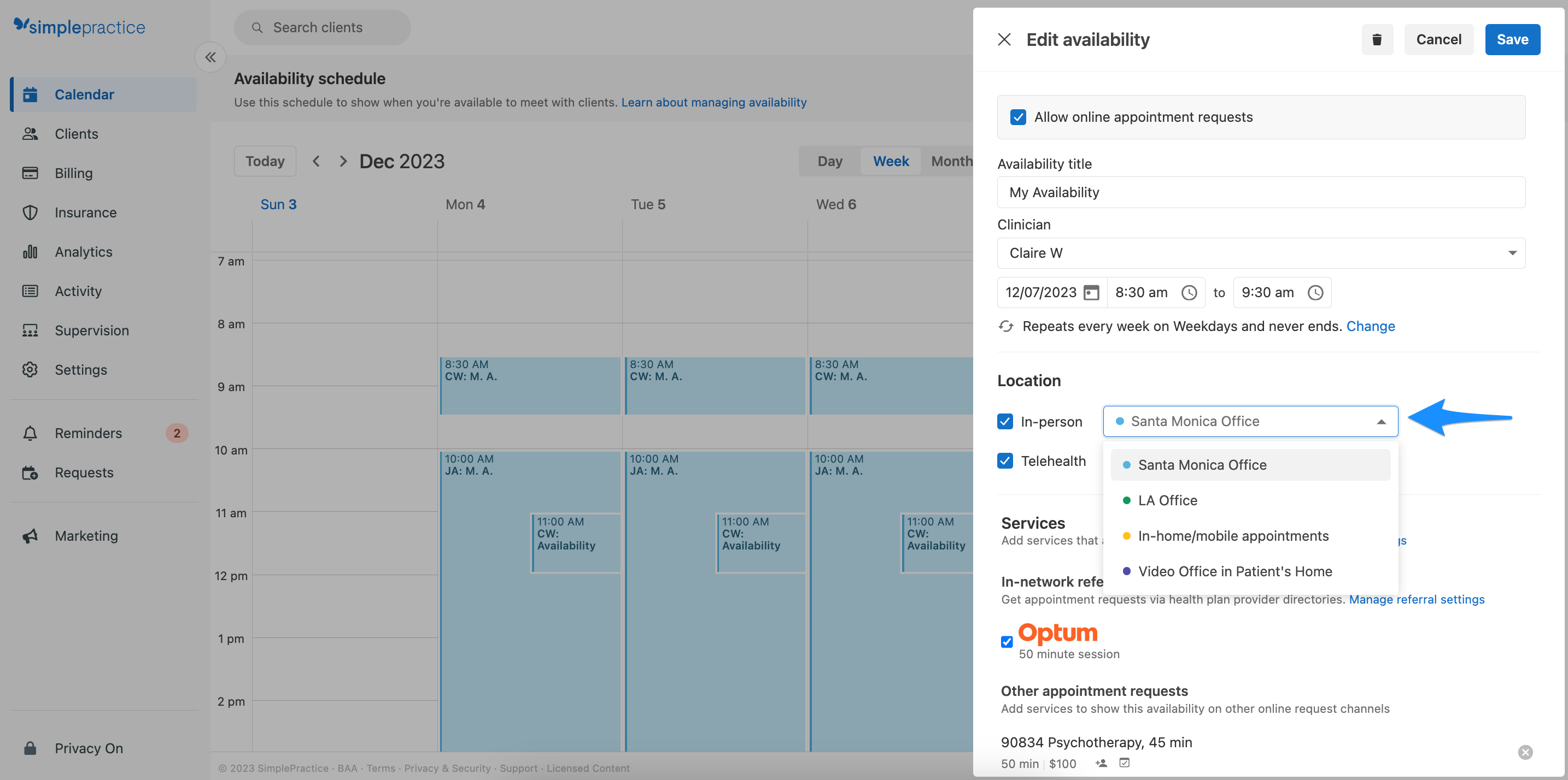 Managing your availability FAQs – SimplePractice Support