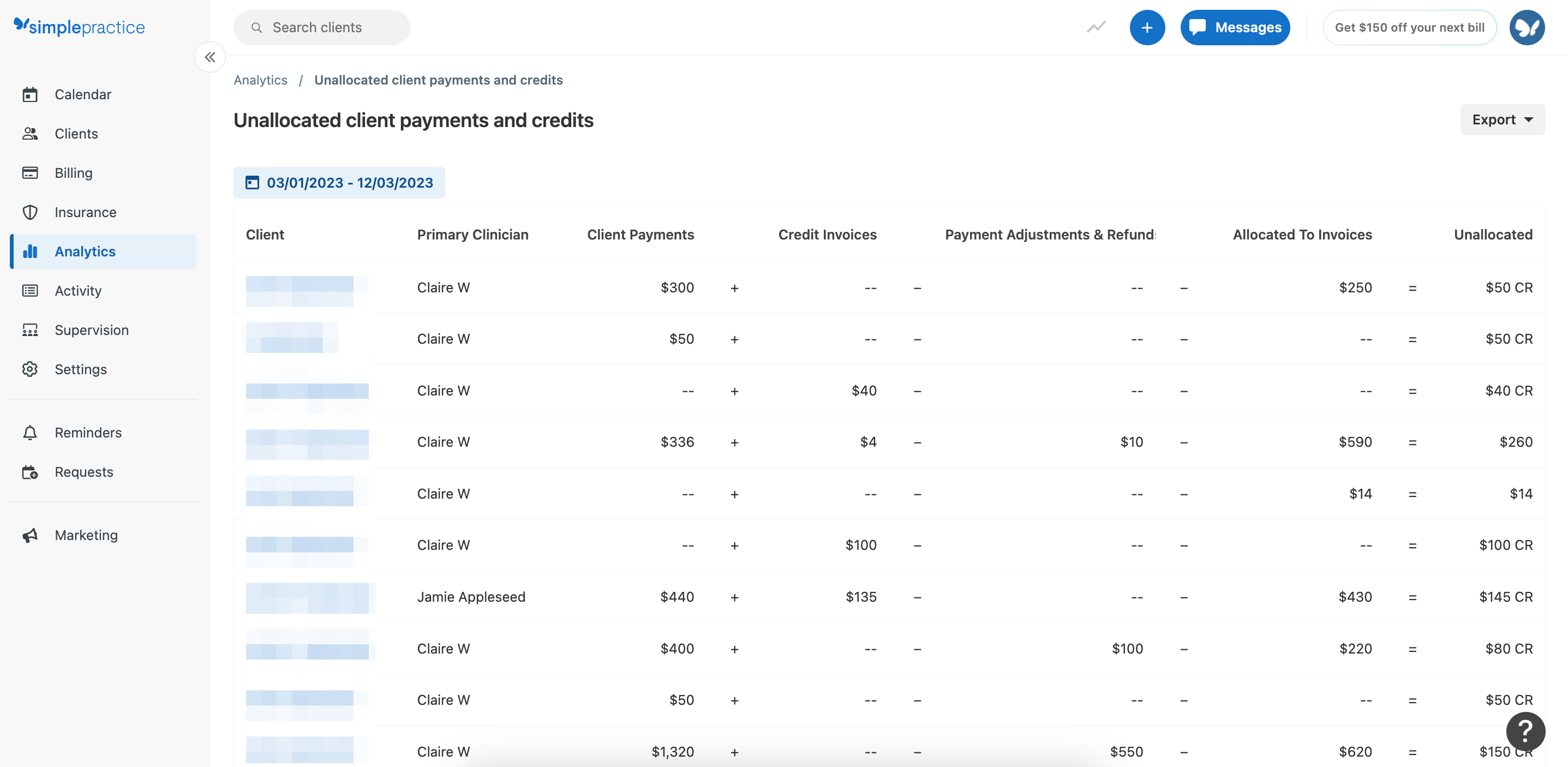Calculating payroll for group practices – SimplePractice Support