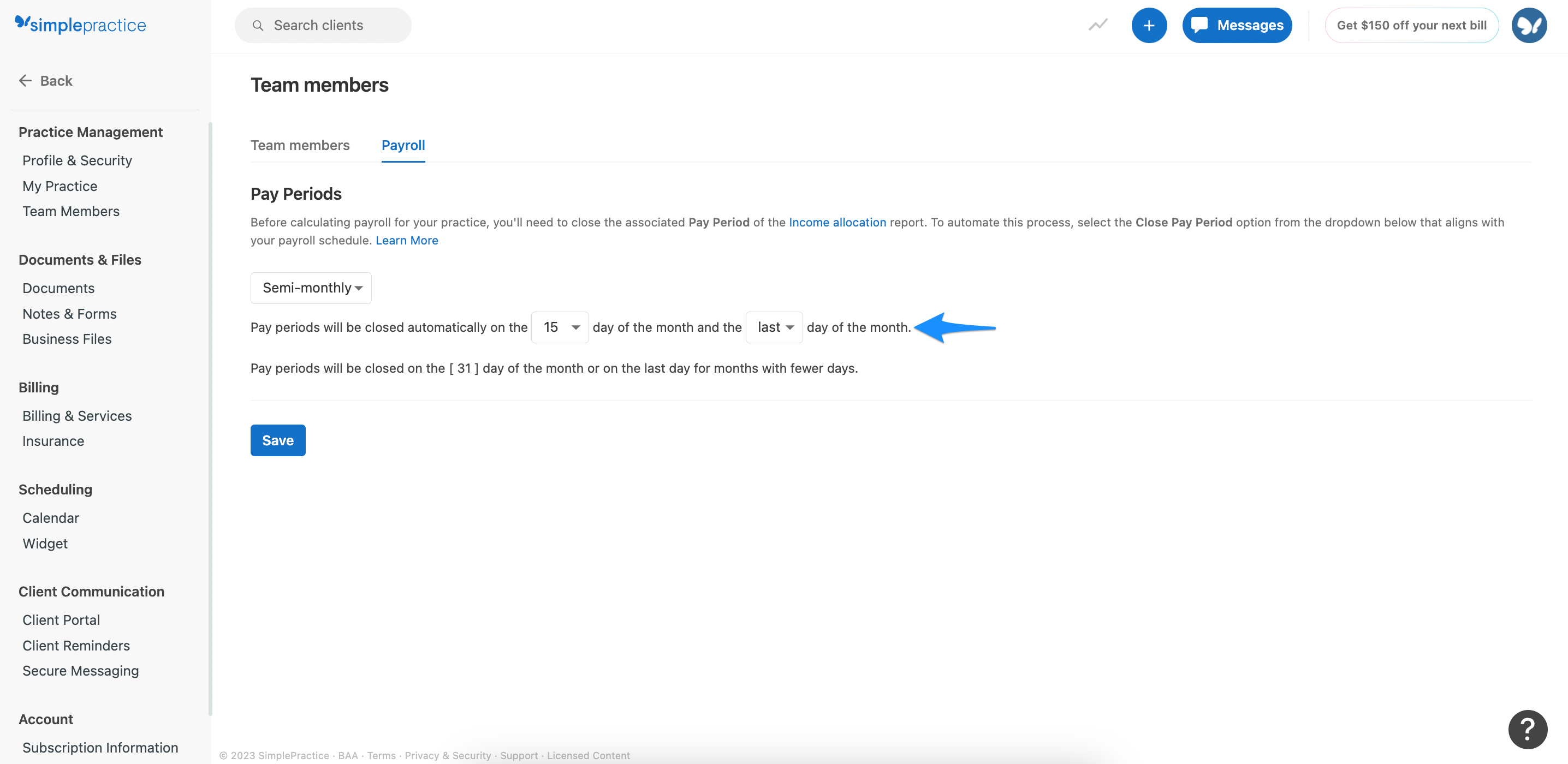 Calculating payroll for group practices – SimplePractice Support