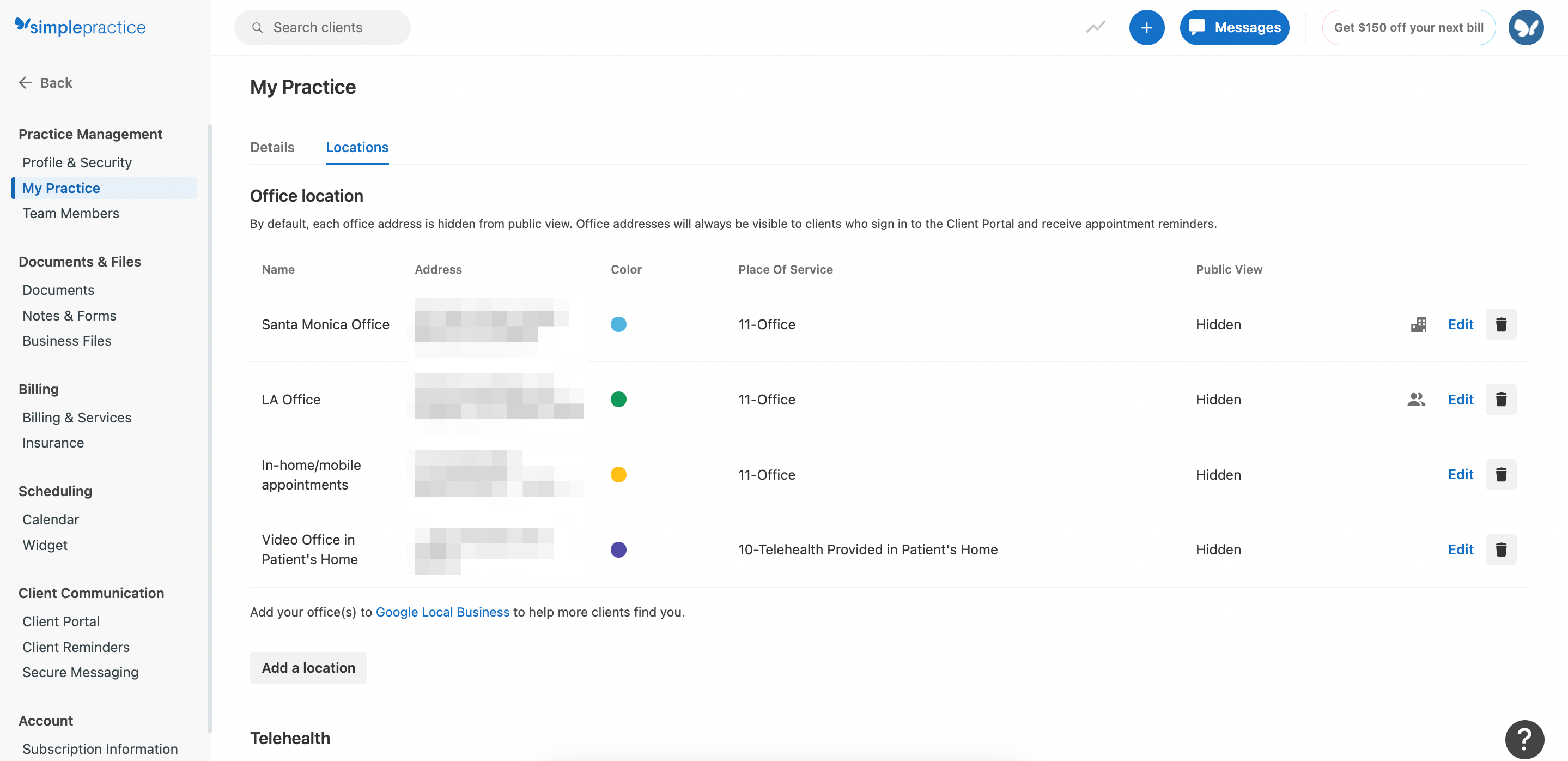 Enabling online appointment requests – SimplePractice Support