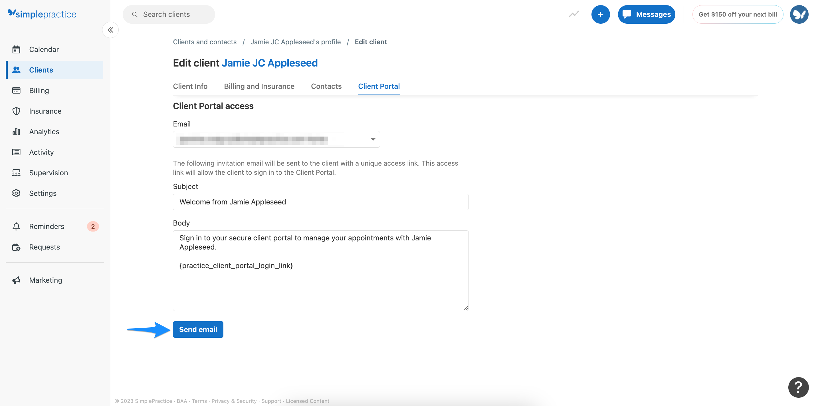 Enabling online appointment requests – SimplePractice Support