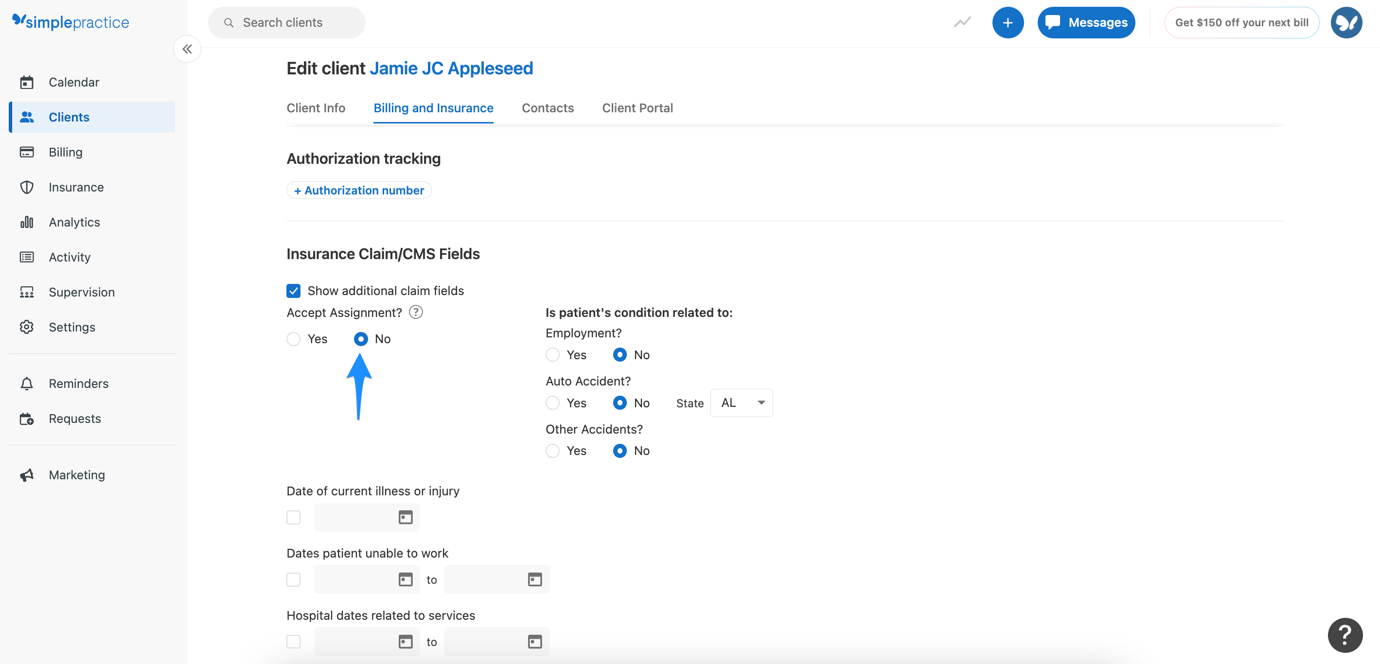Filing electronic claims out-of-network – SimplePractice Support