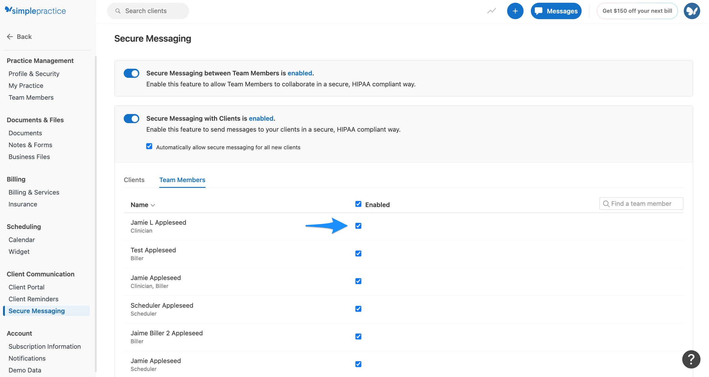 Getting started with Secure Messaging – SimplePractice Support