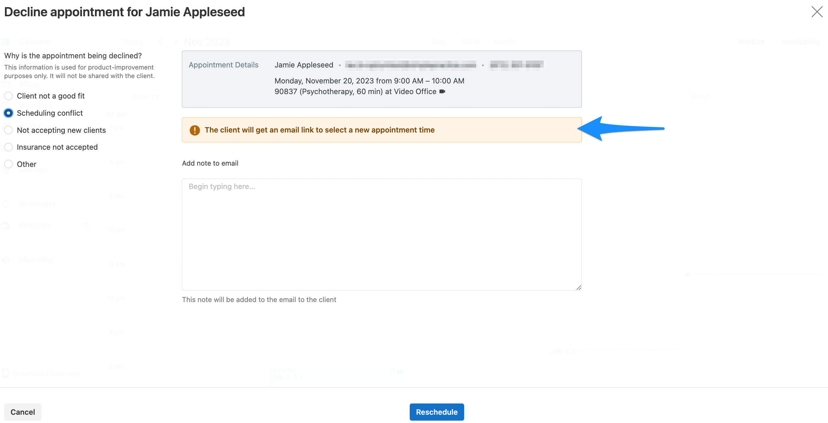 Managing your availability for in-network client referrals ...