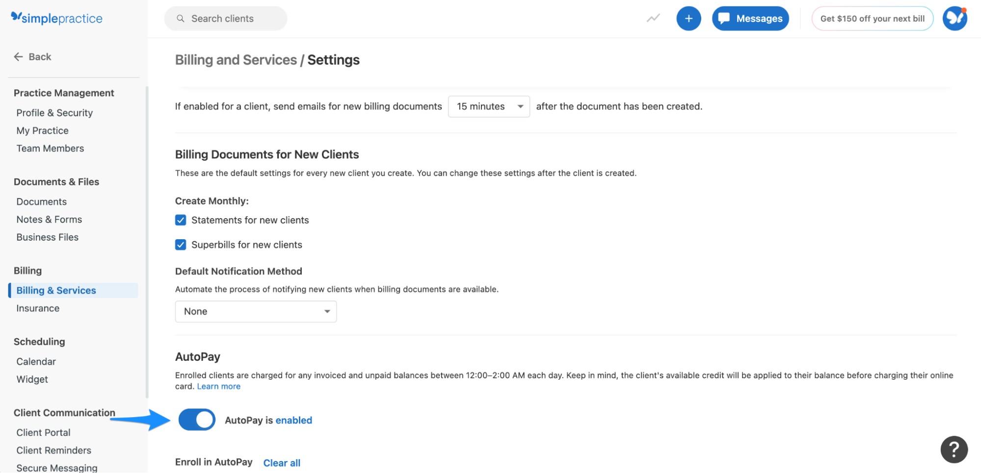 Getting Started with AutoPay – SimplePractice Support