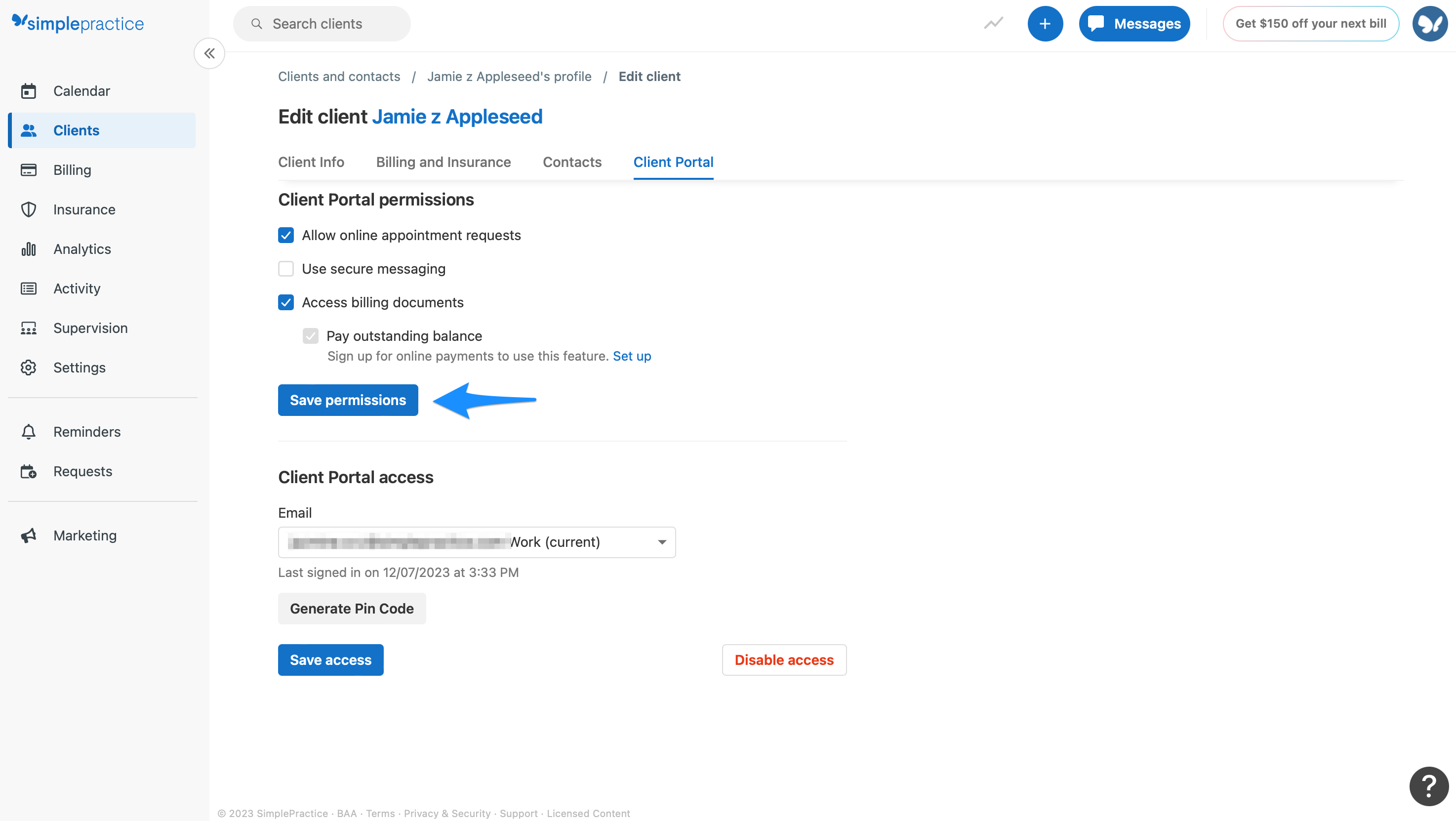 Setting up the Client Portal – SimplePractice Support