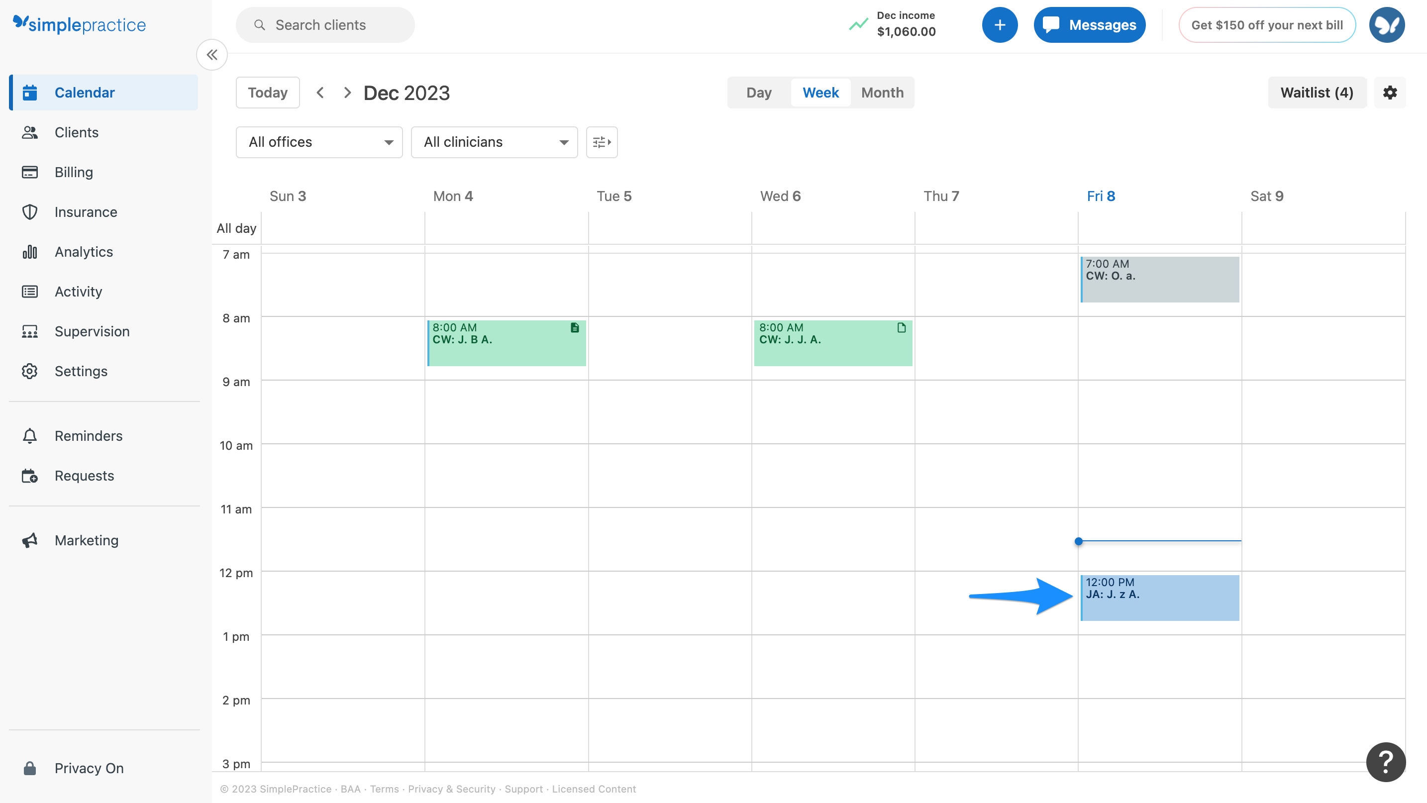 Adding and managing appointments – SimplePractice Support