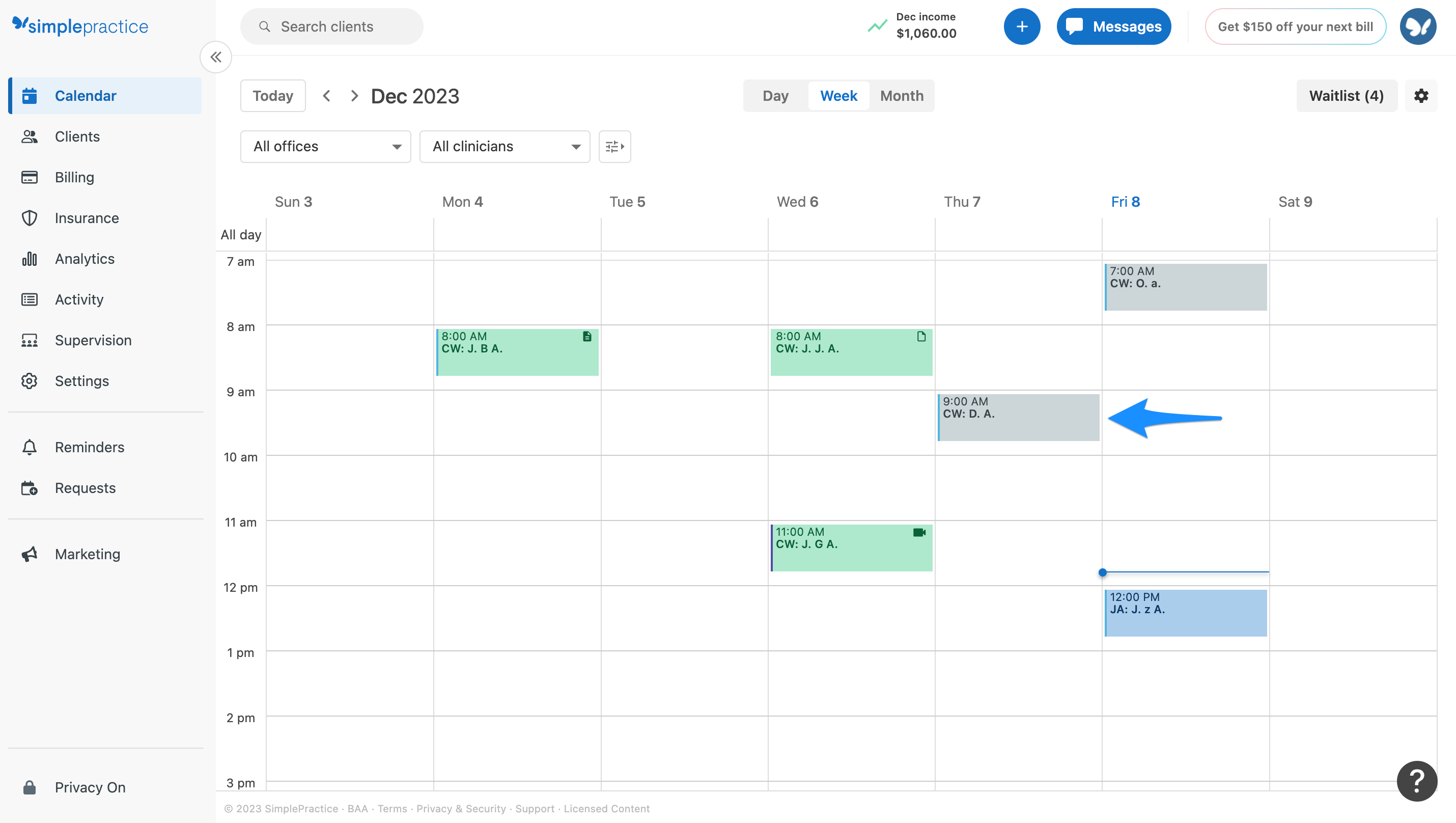 Adding and managing appointments – SimplePractice Support