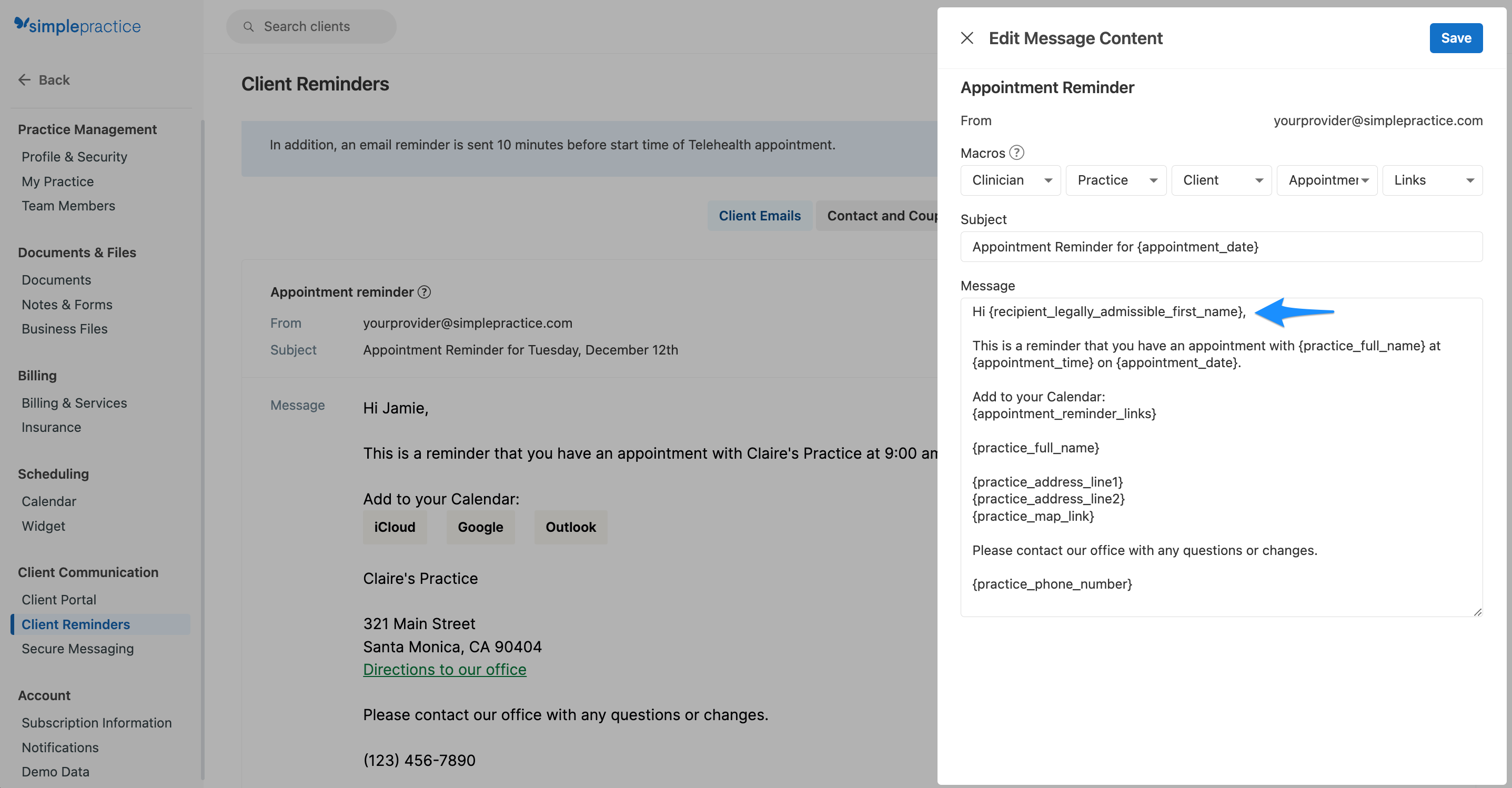 Sharing clients – SimplePractice Support