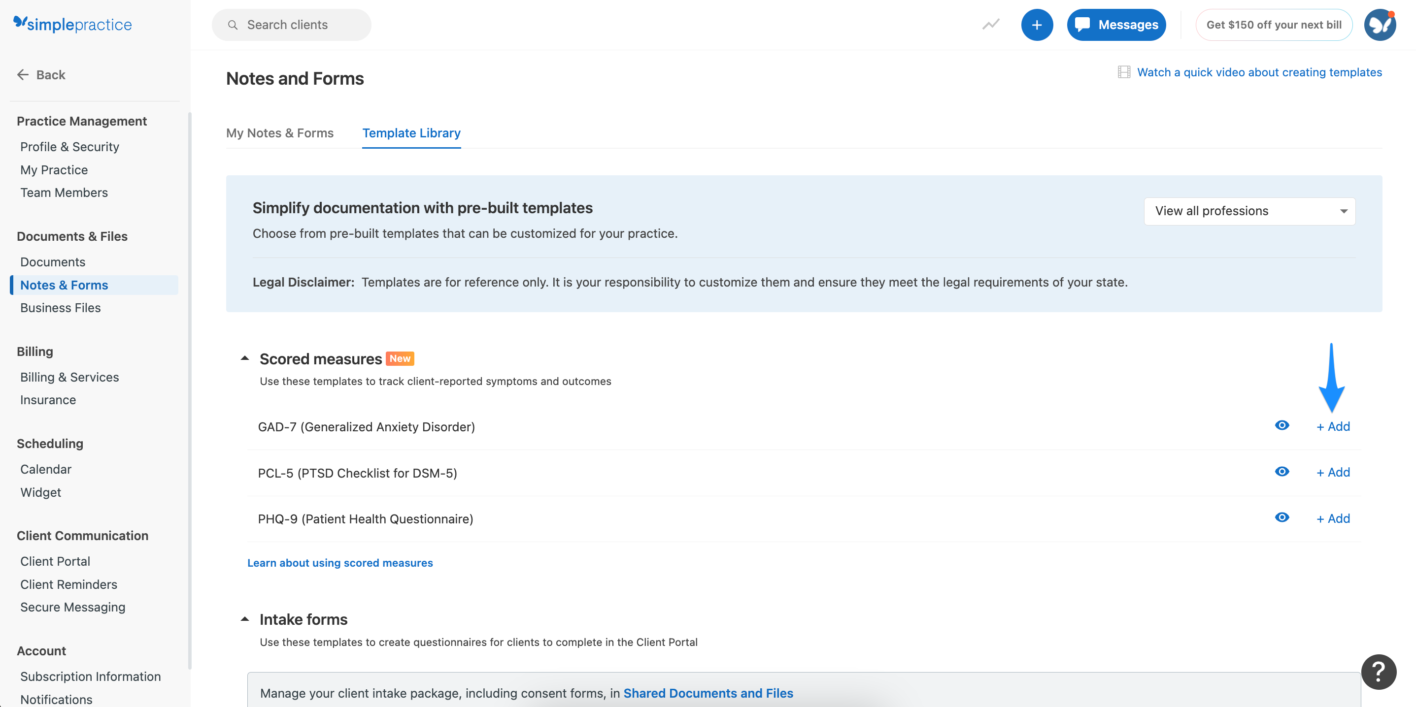 Getting started with measurement-based care – SimplePractice Support