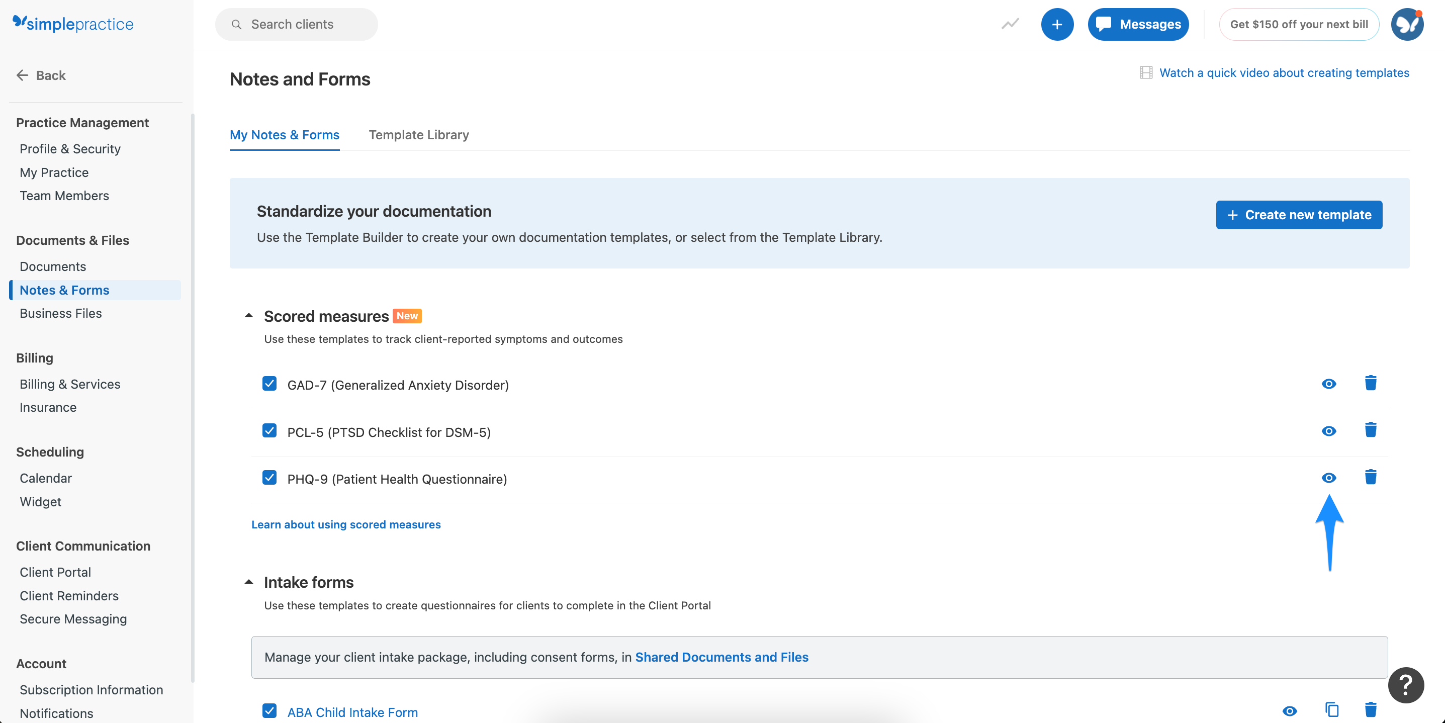 Getting started with measurement-based care – SimplePractice Support