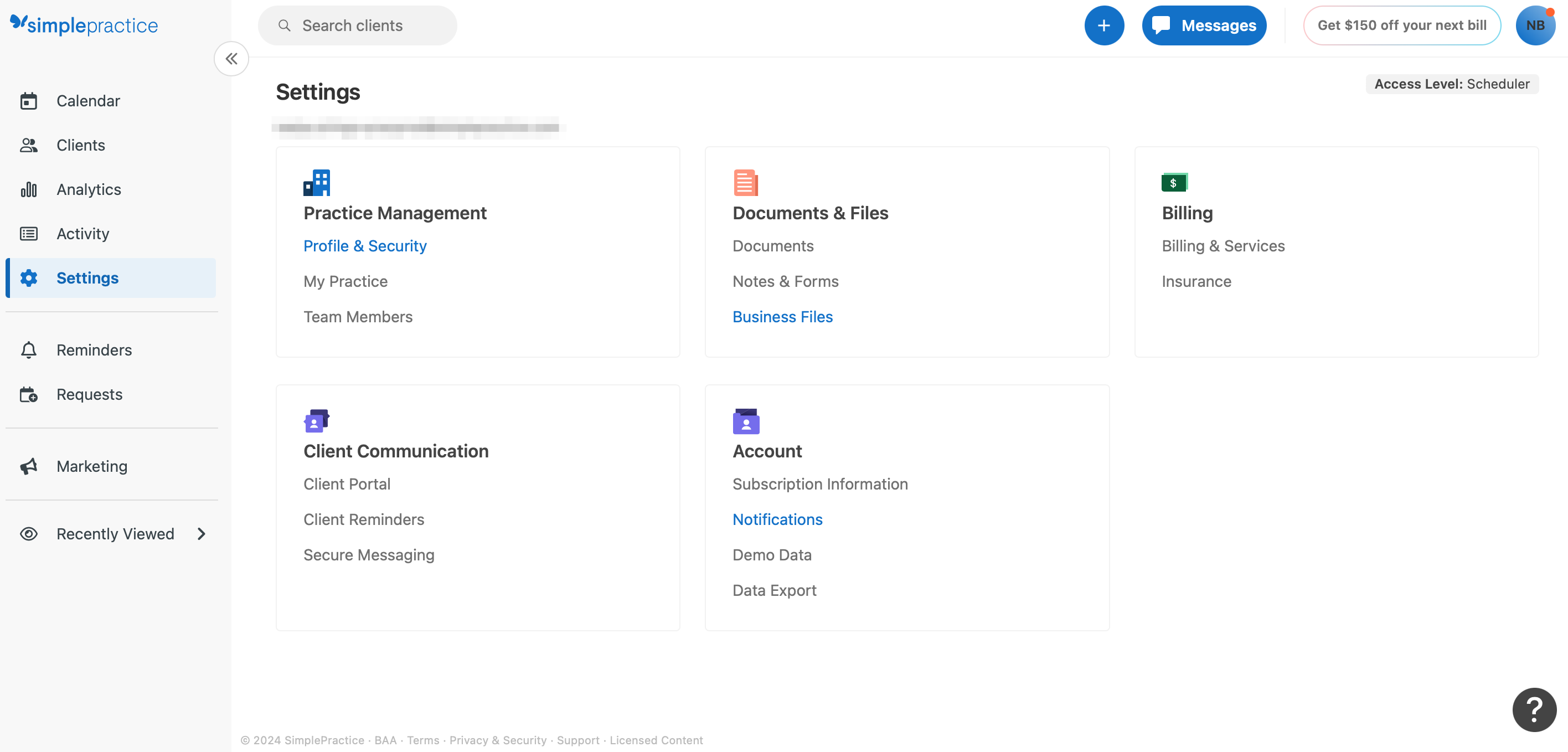 Team member roles and access levels – SimplePractice Support