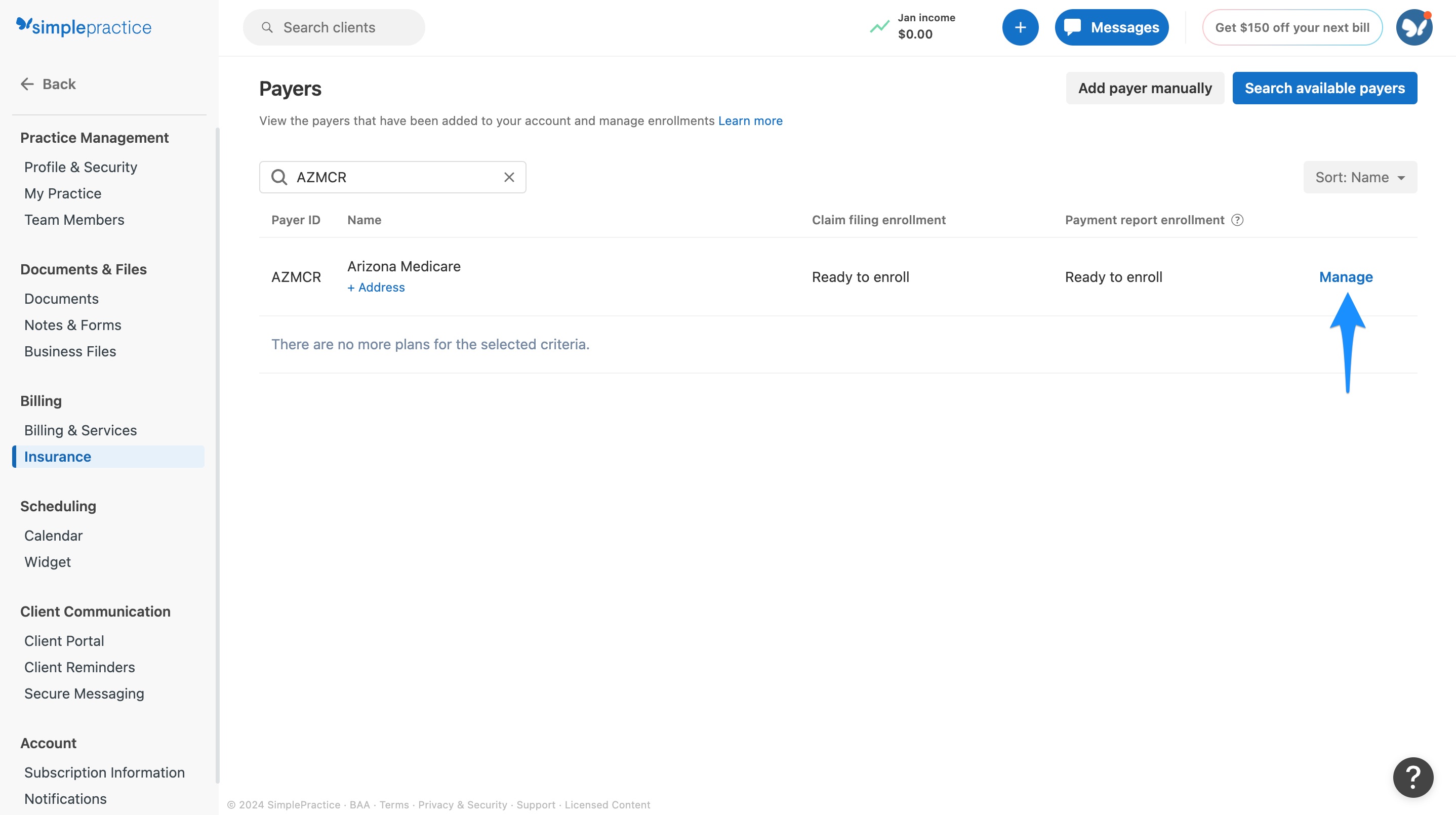 Submitting enrollments to file claims and receive Payment Reports – SimplePractice Support
