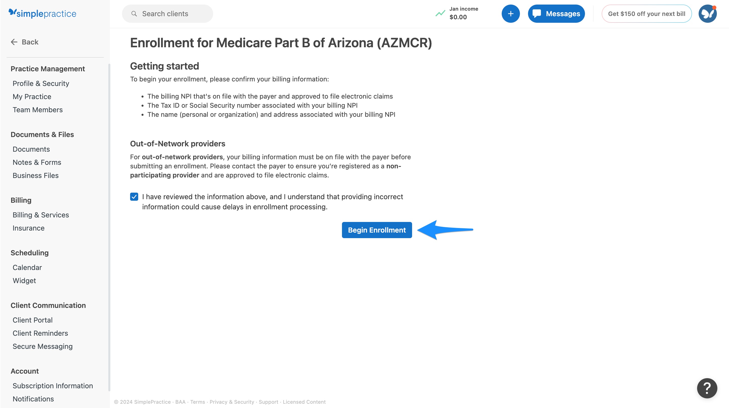 Submitting enrollments to file claims and receive Payment Reports ...
