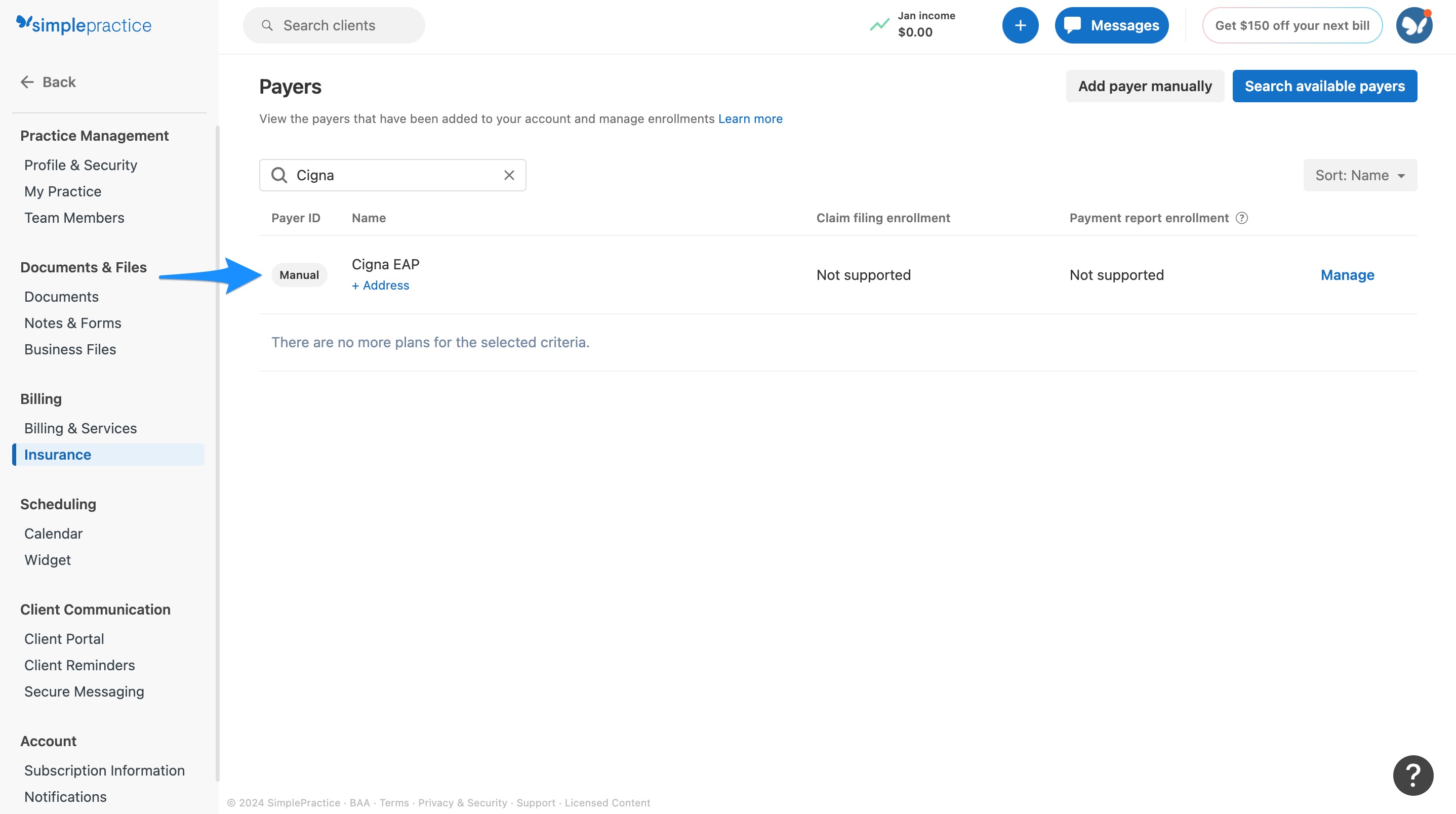 Submitting enrollments to file claims and receive Payment Reports – SimplePractice Support