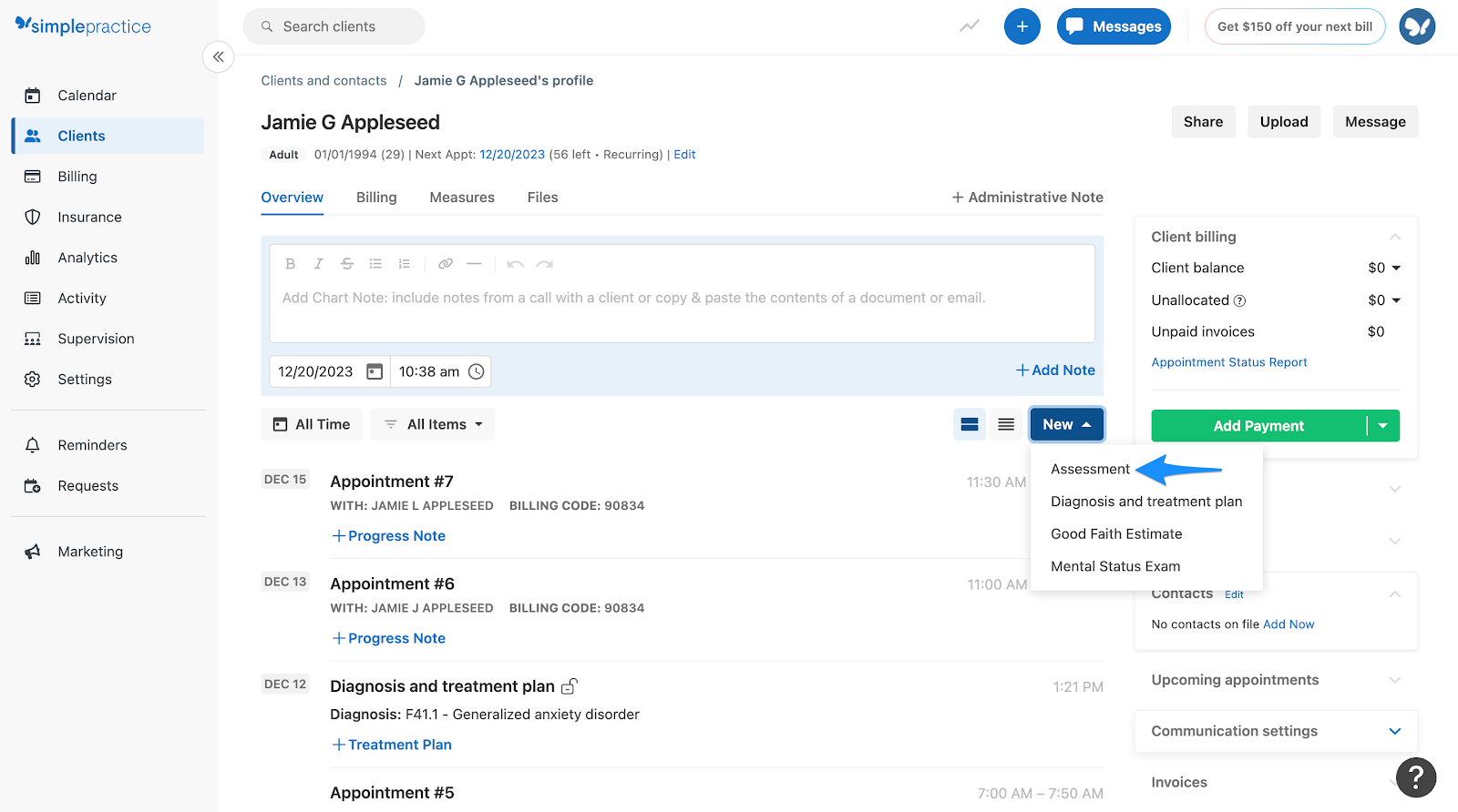 Creating customized templates – SimplePractice Support