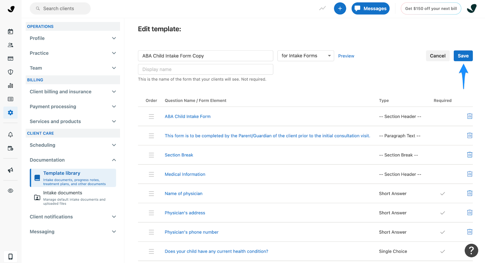 Creating customized templates – SimplePractice Support