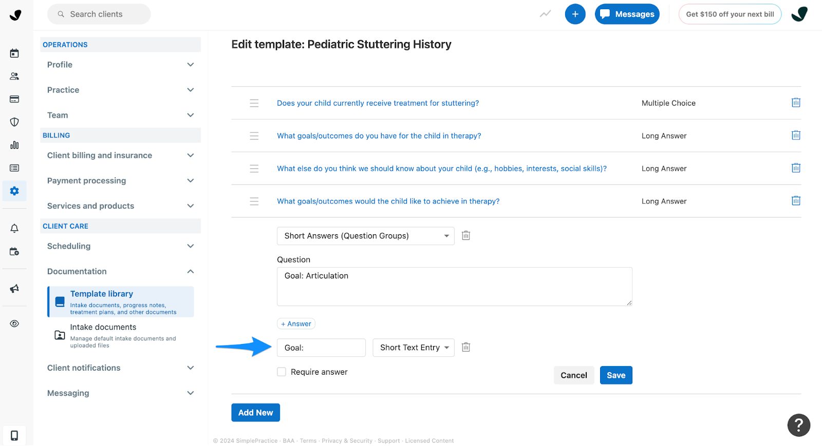 Creating customized templates – SimplePractice Support