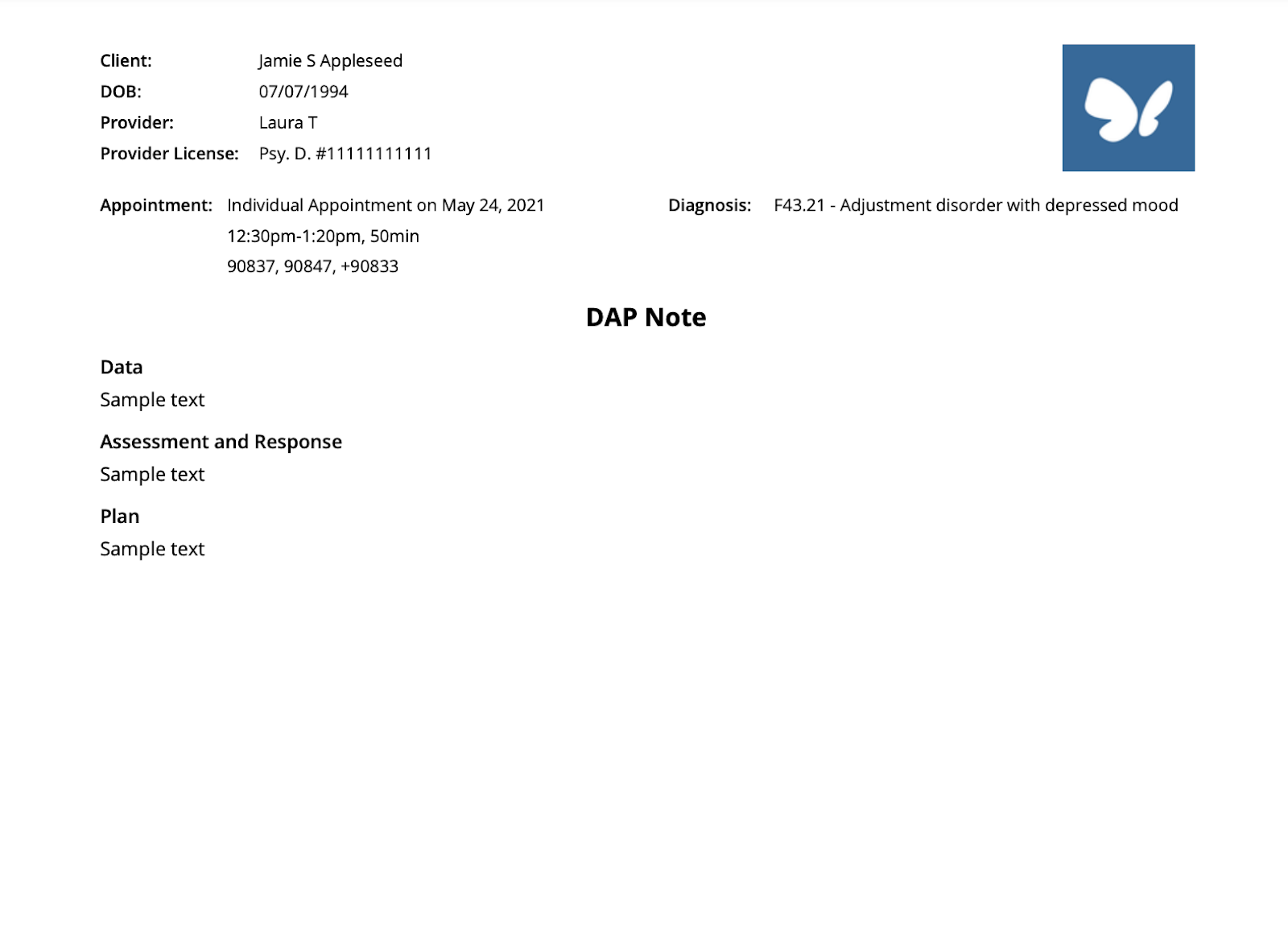 Creating customized templates – SimplePractice Support