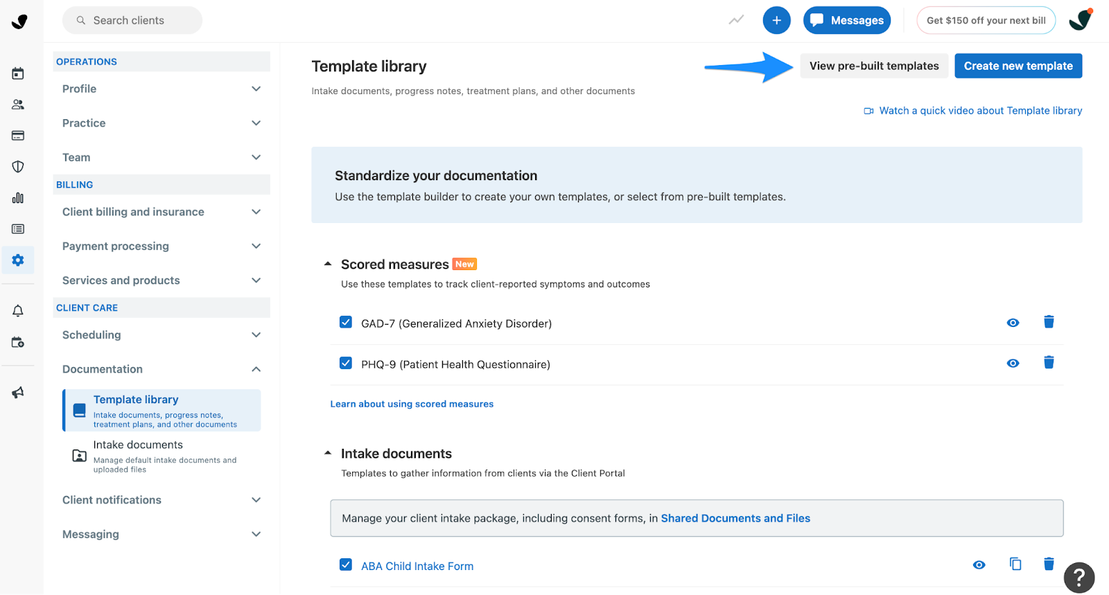 Creating customized templates – SimplePractice Support