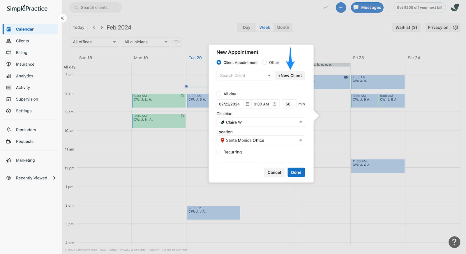 Adding and managing appointments – SimplePractice Support