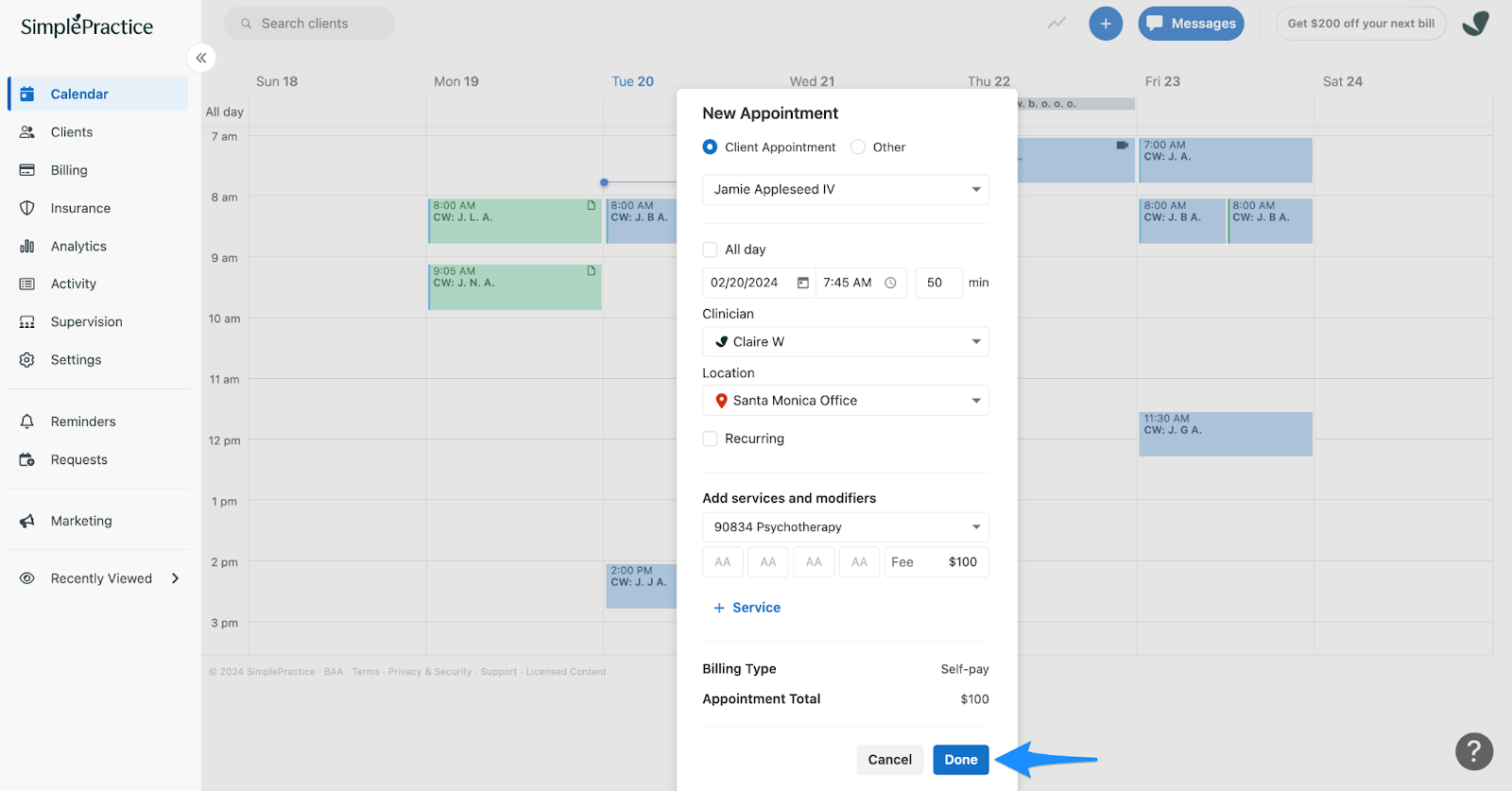 Adding and managing appointments – SimplePractice Support