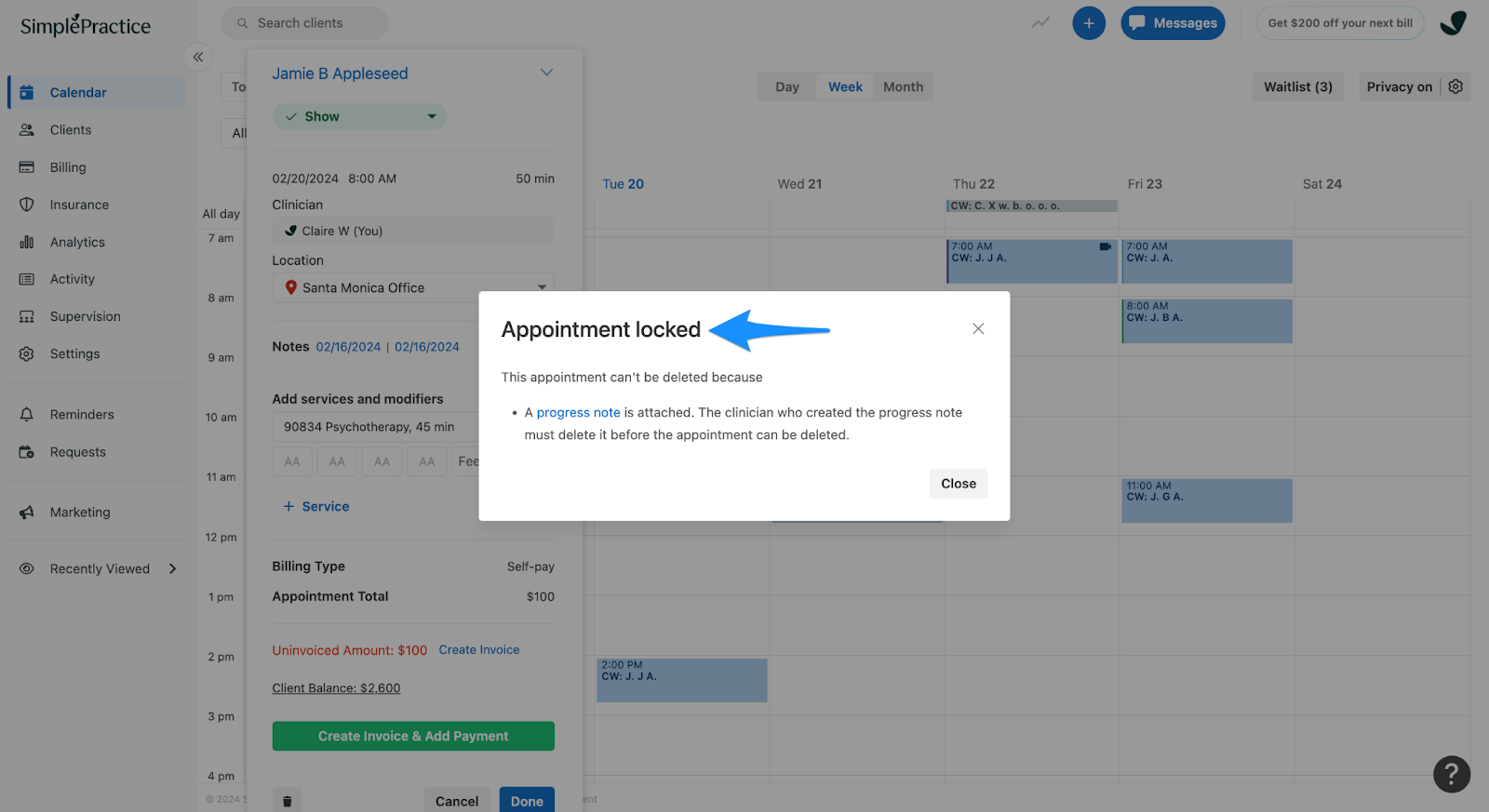 Adding and managing appointments – SimplePractice Support