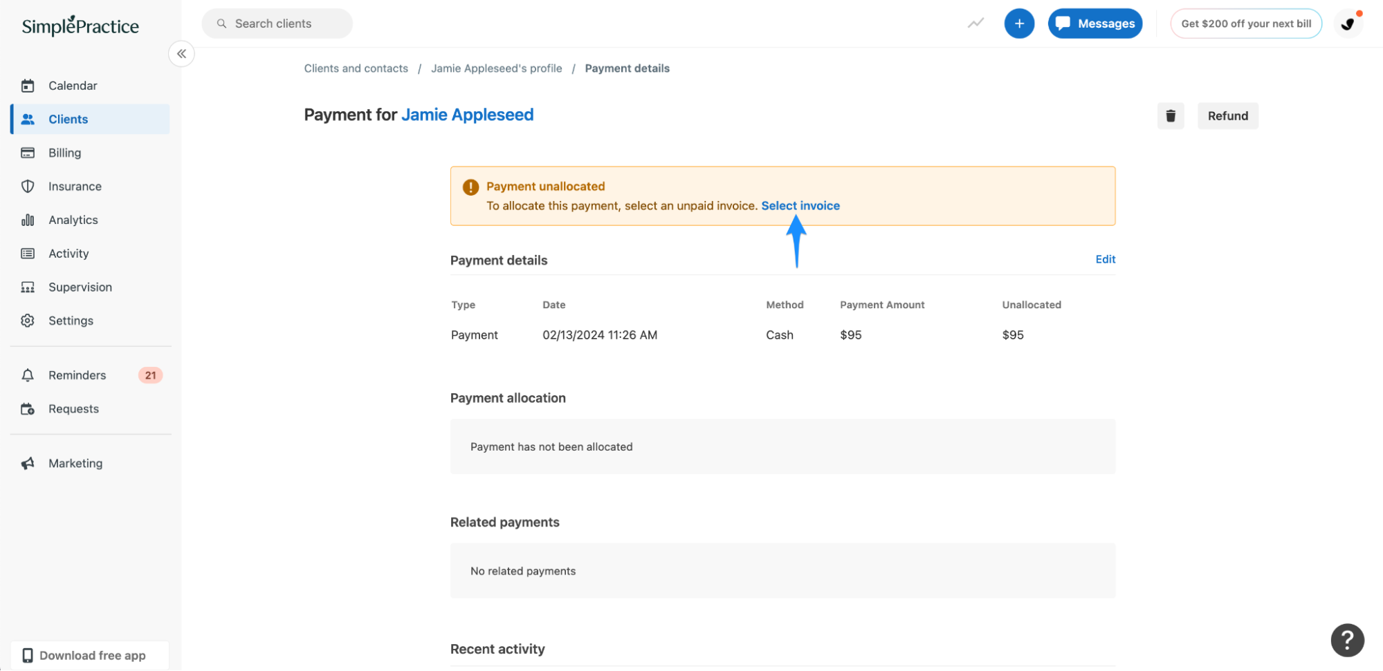Navigating client payments – SimplePractice Support
