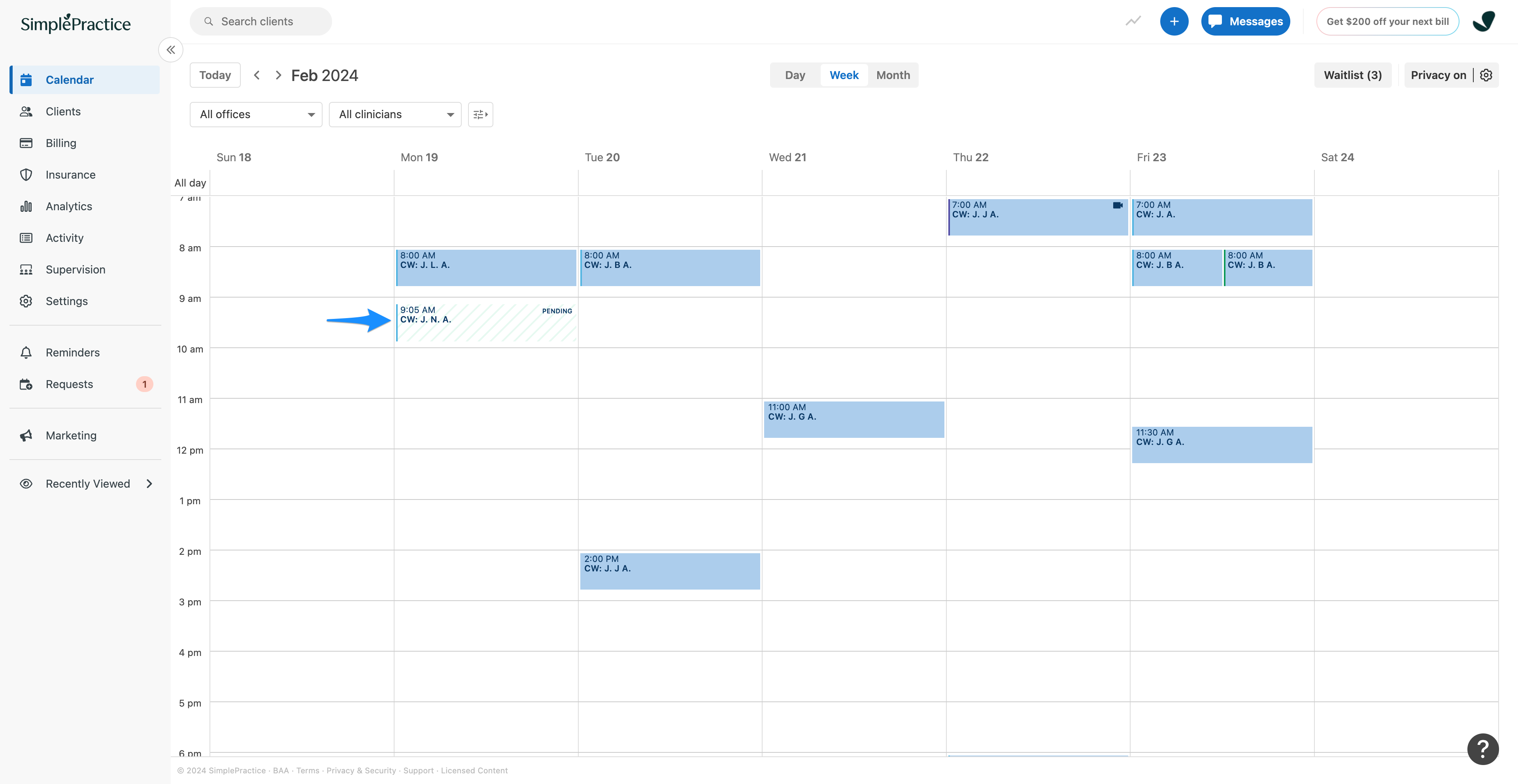 Enabling online appointment requests – SimplePractice Support