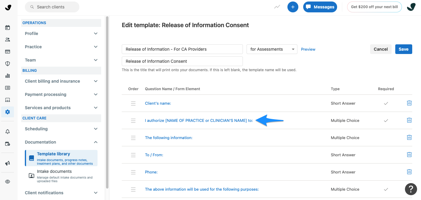 Using our pre-built templates – SimplePractice Support