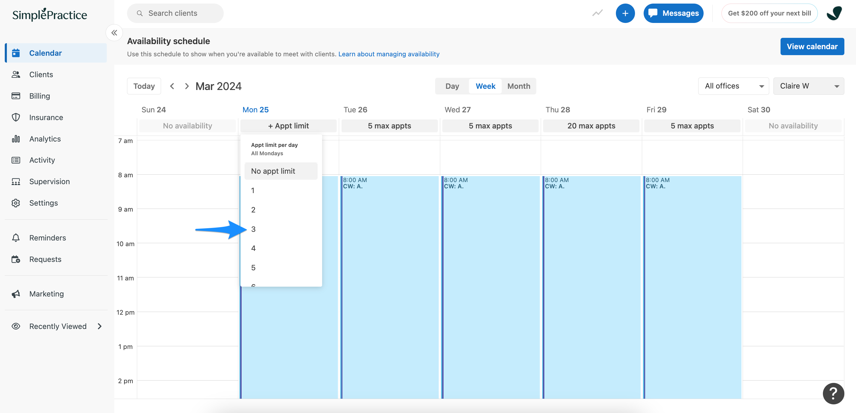 Managing your availability FAQs – SimplePractice Support