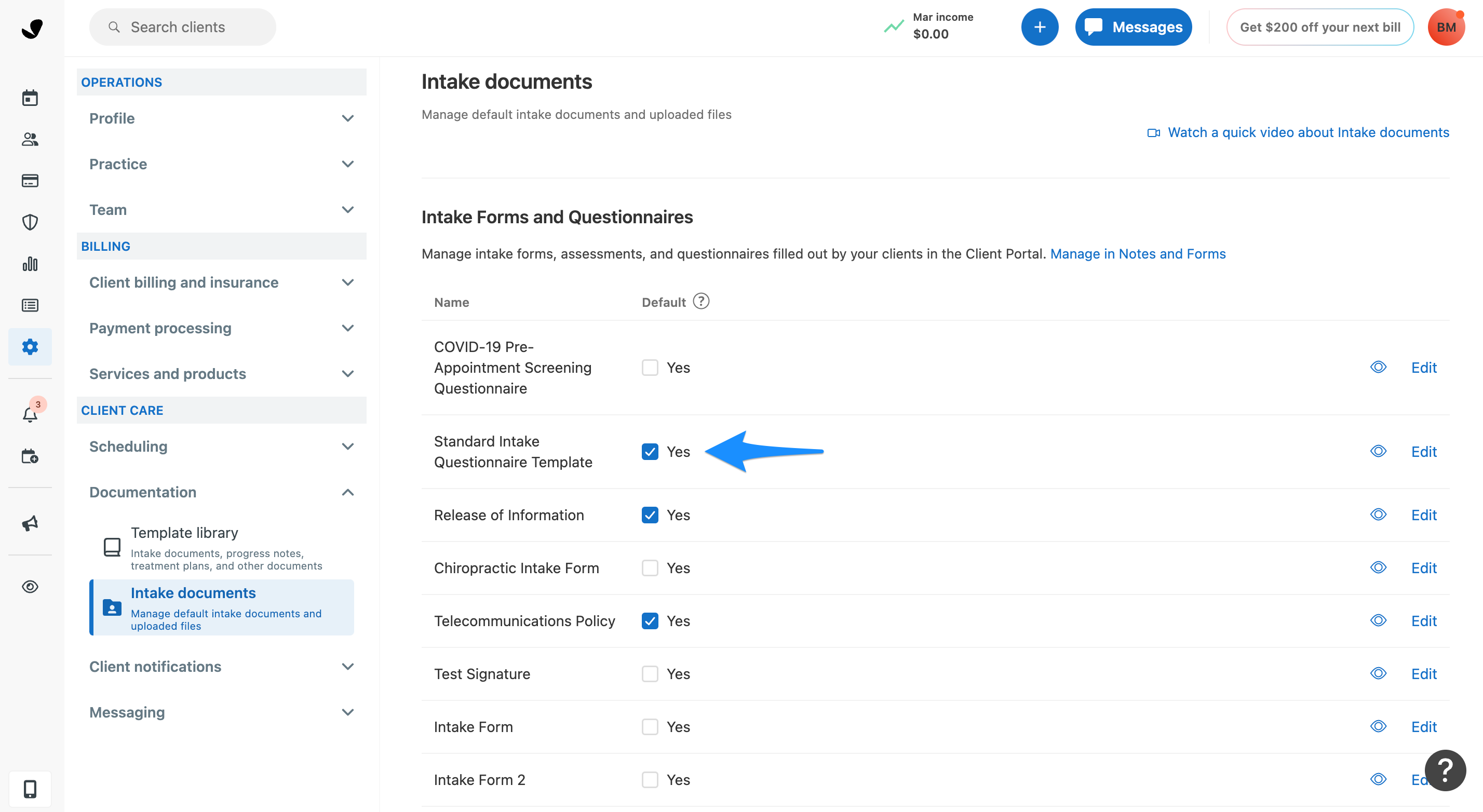 Managing consent forms and intake documents – SimplePractice Support